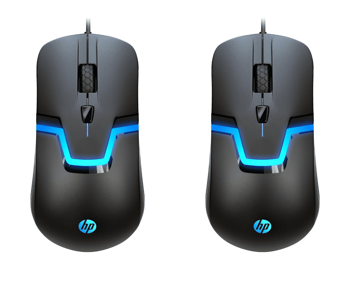 (2 pack) HP USB Wired Gaming Optical Mouse with LED Backlight and ...