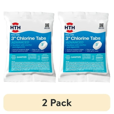 Pool Time MaxBlue Chlorine Tabs, 3 Inch Chlorinator Tablets, 6-in-1 ...