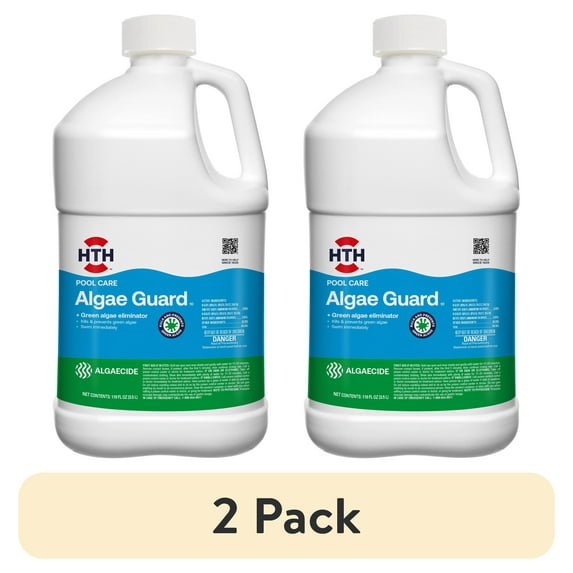 (2 pack) HTH Pool Care Algae Guard 10 Liquid Algaecide for Pool ...