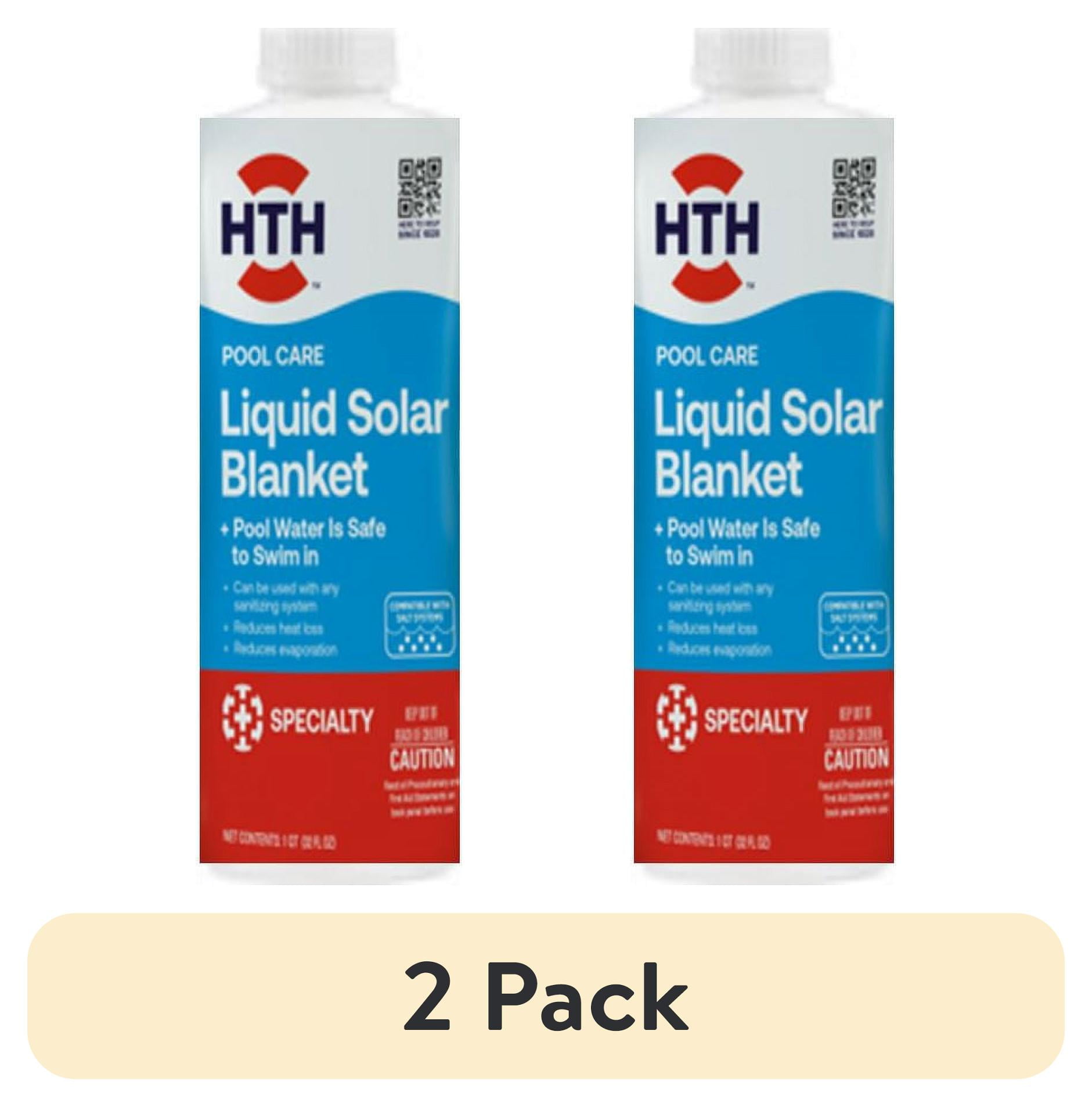 (2 pack) HTH Pool Care Liquid Solar Blanket for Swimming Pools, Liquid ...