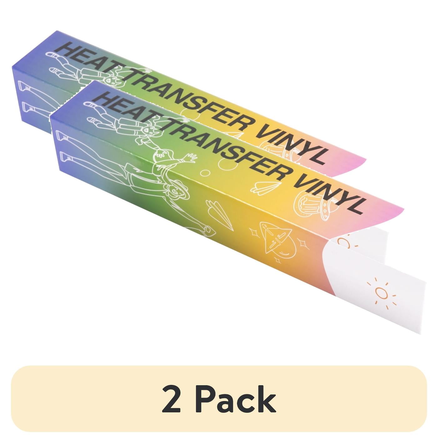 (2 pack) HTVRONT 12" x 6FT Green HTV Vinyl 3D Puff Heat Transfer Vinyl ...