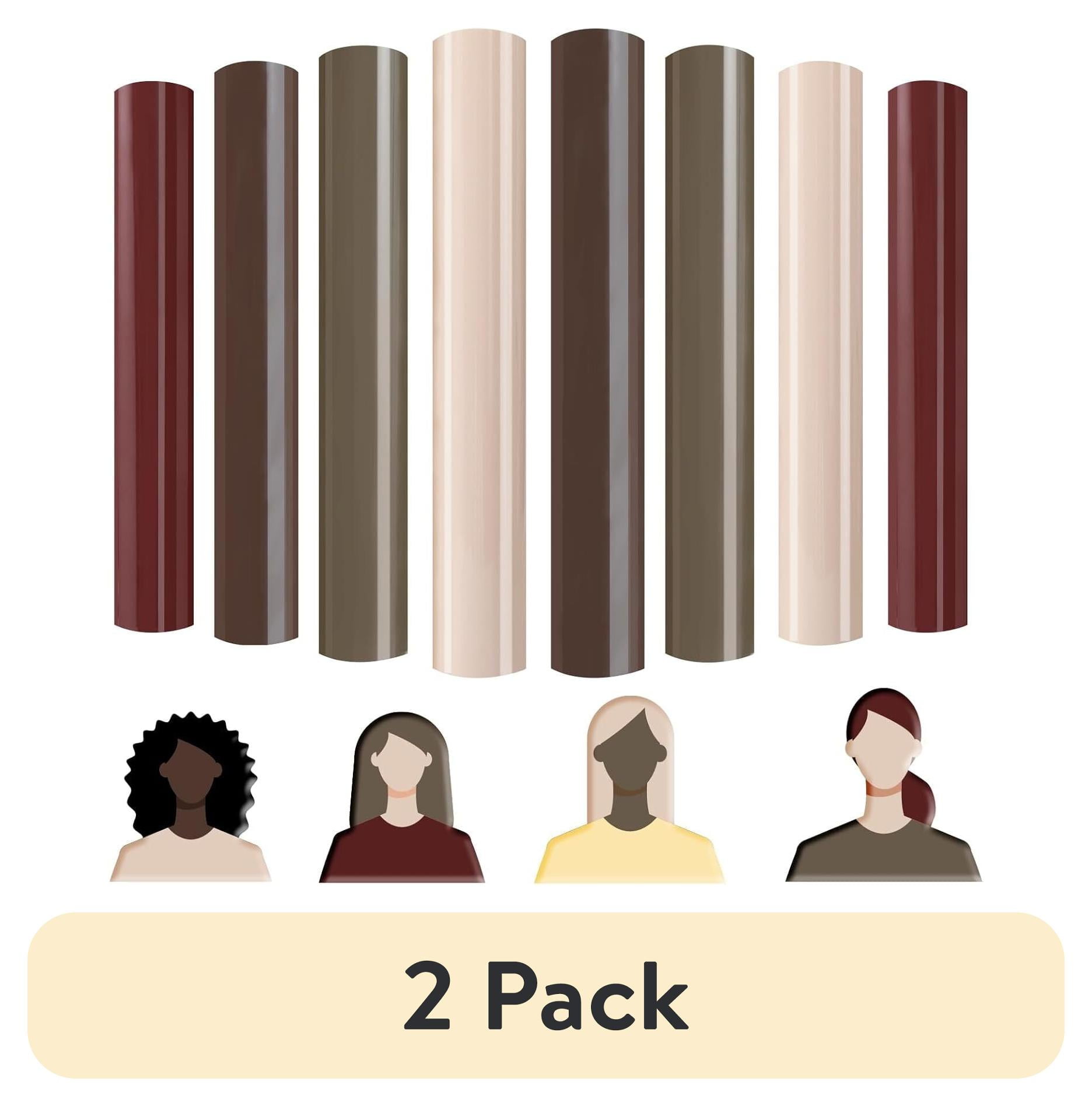 (2 pack) HTVRONT Skin Tone Puff Vinyl Heat Transfer - 9Pcs Puff Vinyl ...