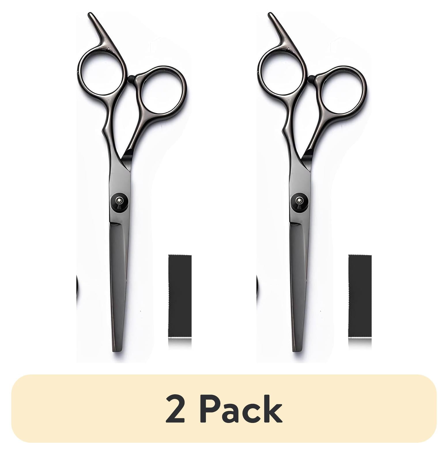 (2 pack) Hair Cutting Scissors Set,8 Pcs Stainless Steel Black ...