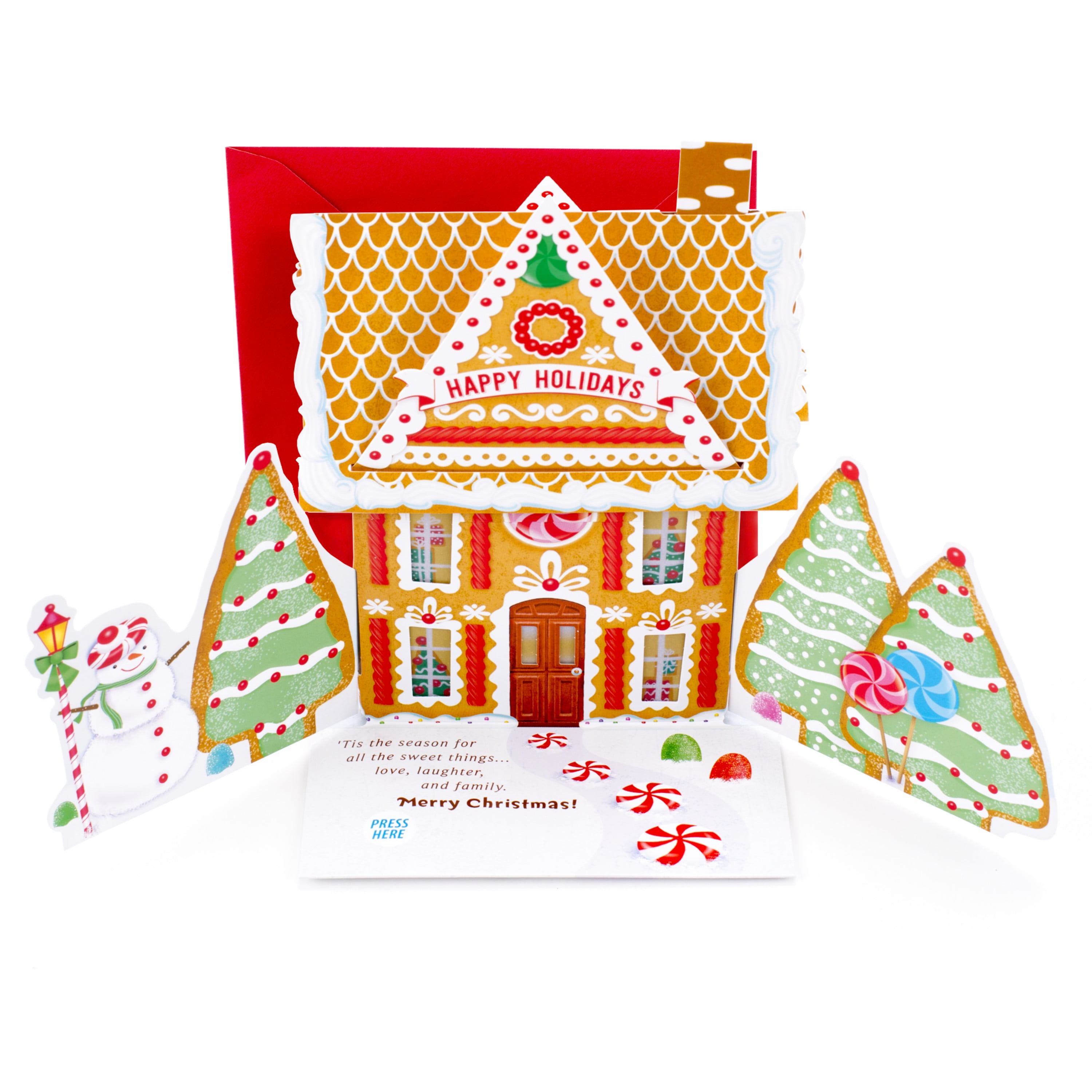 (2 pack) Hallmark Christmas Card with Light and Song (Displayable ...