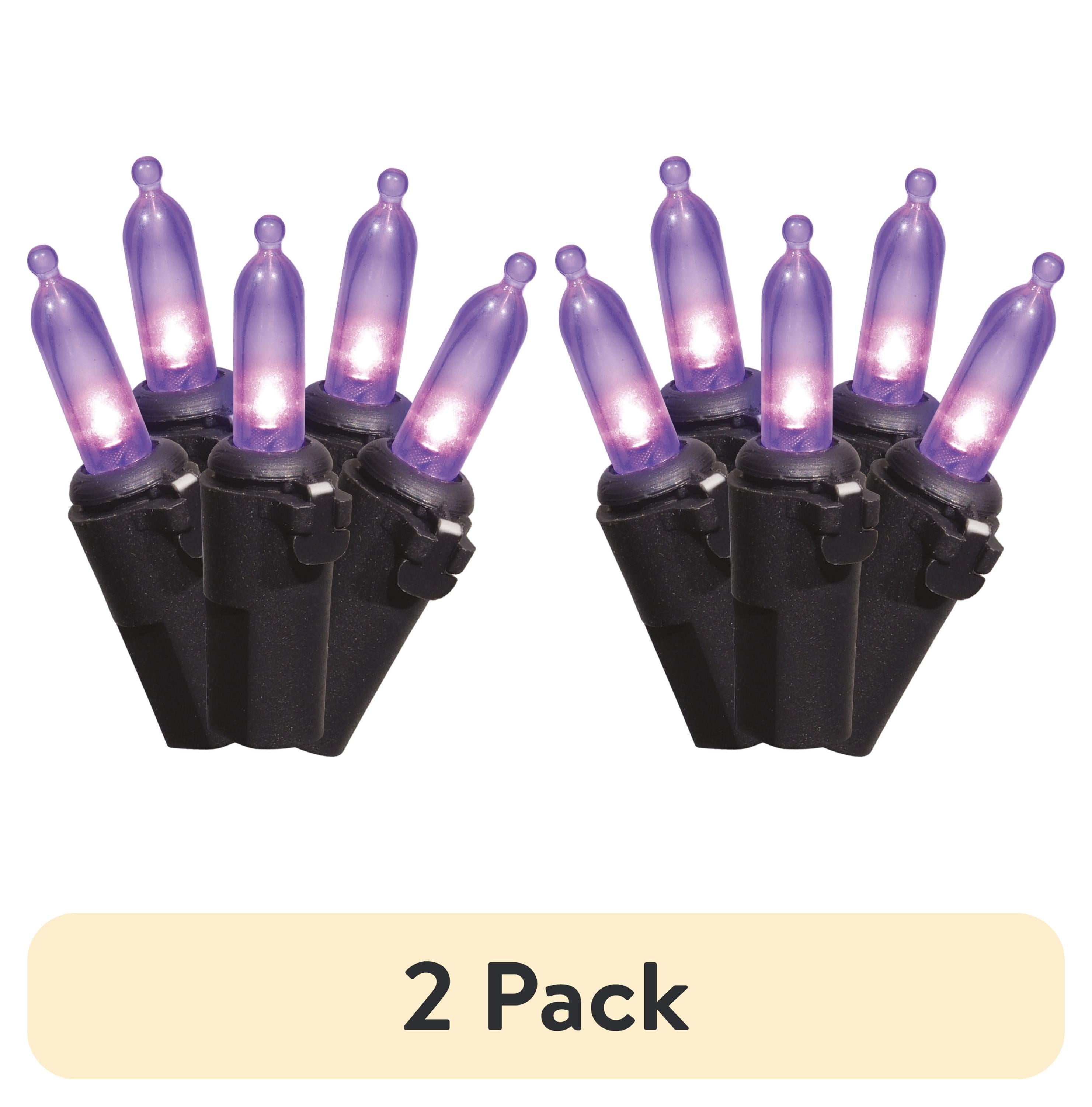 (2 pack) Halloween 100 Count LED Mini String Lights by Way To Celebrate ...