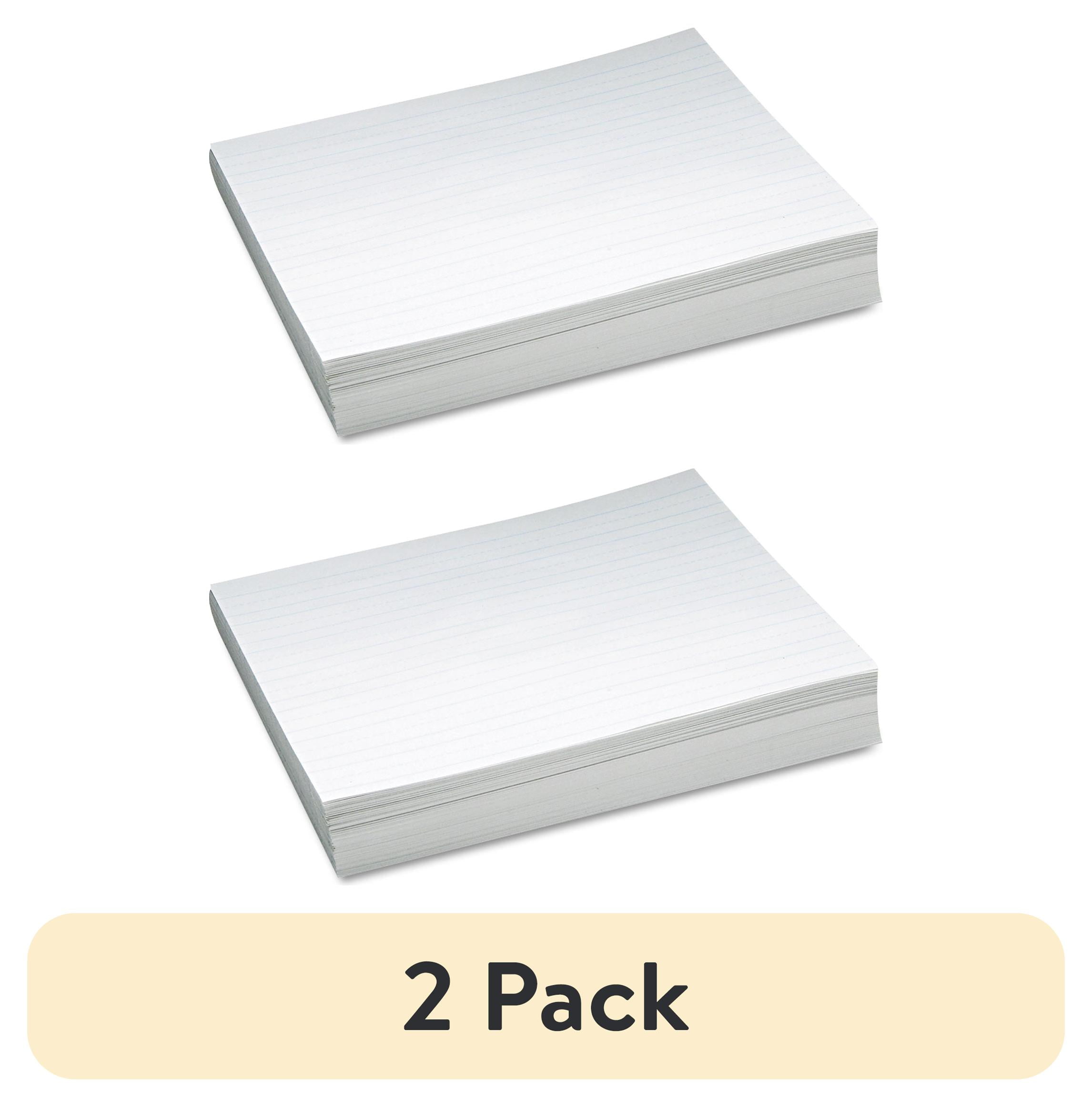 (2 pack) Handwriting Paper, Grade 2, 3/4"x3/8" Ruled, 11"x8-1/2", 500 ...