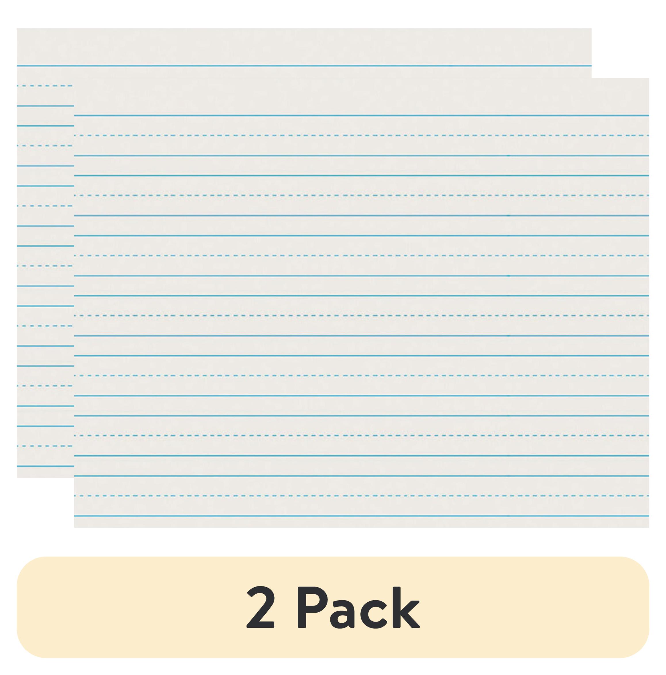 (2 pack) Handwriting Paper, Grade 2, 3/4"x3/8" Ruled, 11"x8-1/2", 500 ...