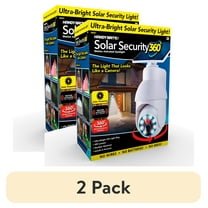 (2 pack) Handy Brite Solar Security 360 LED Light that Looks like a ...