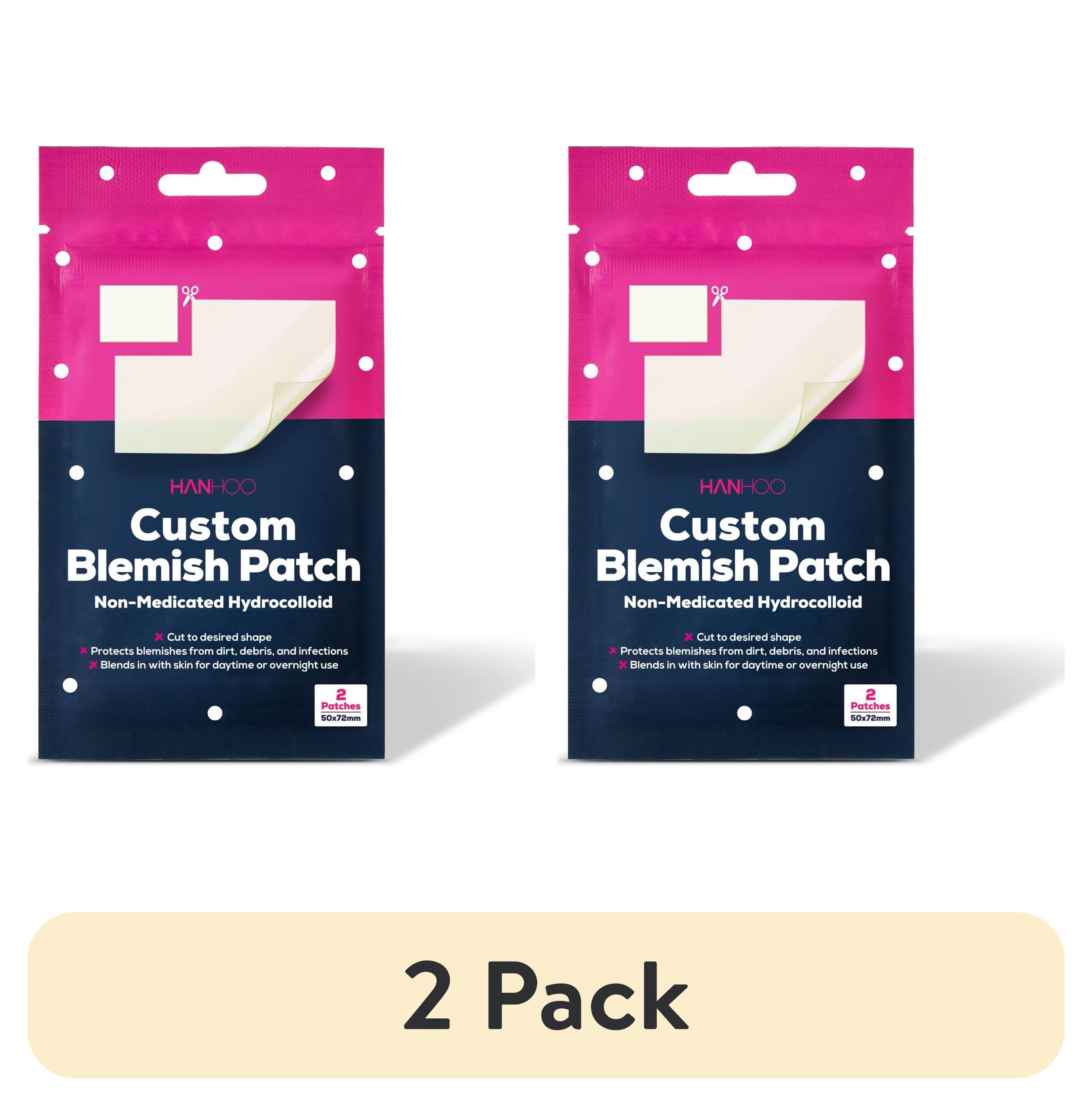 (2 pack) Hanhoo Custom Blemish Patch with Hydrocolloid, Non Medicated ...