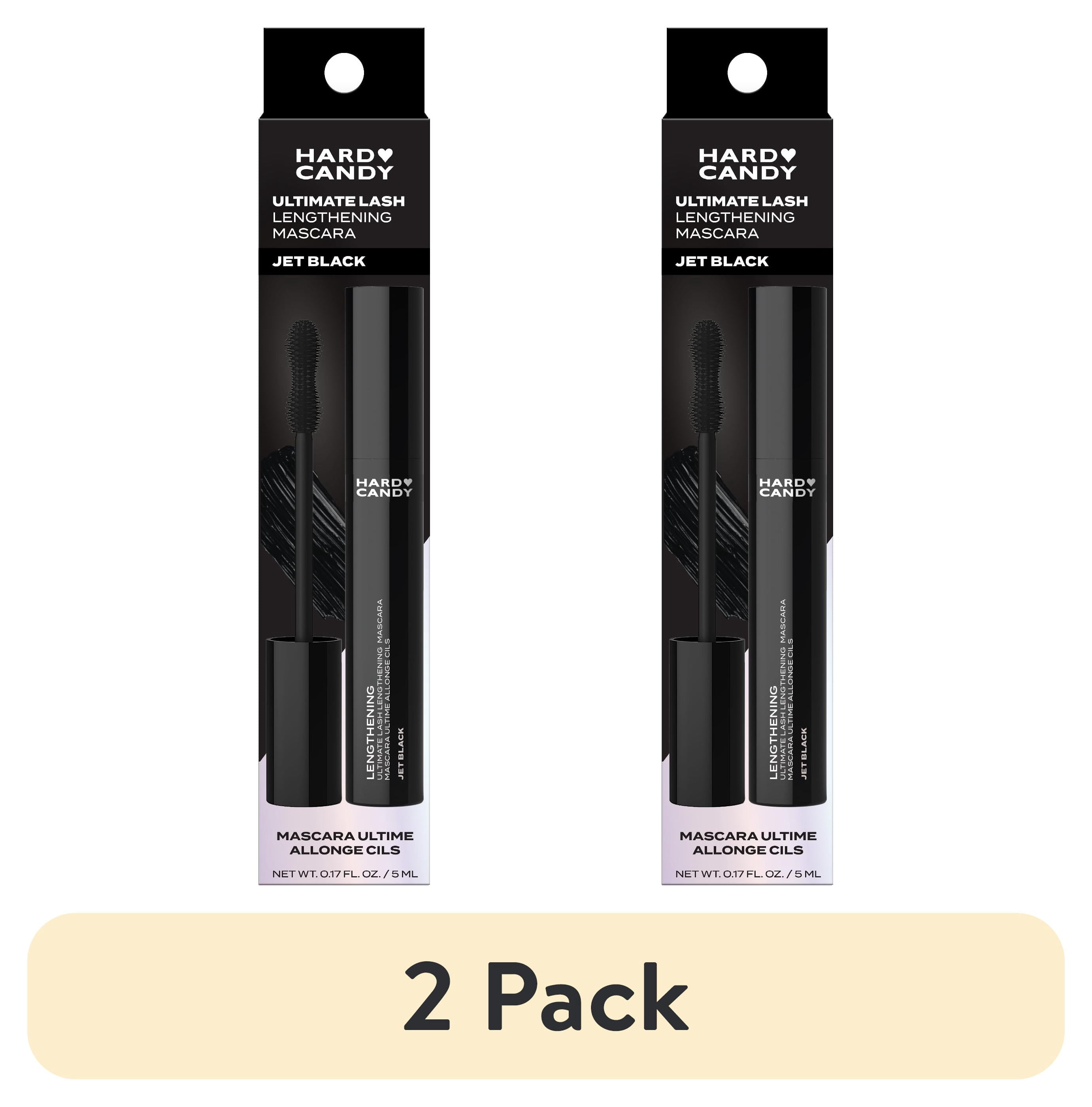 (2 pack) Hard Candy Dare to Extend Ultimate Mascara, Jet Black, .28 oz ...