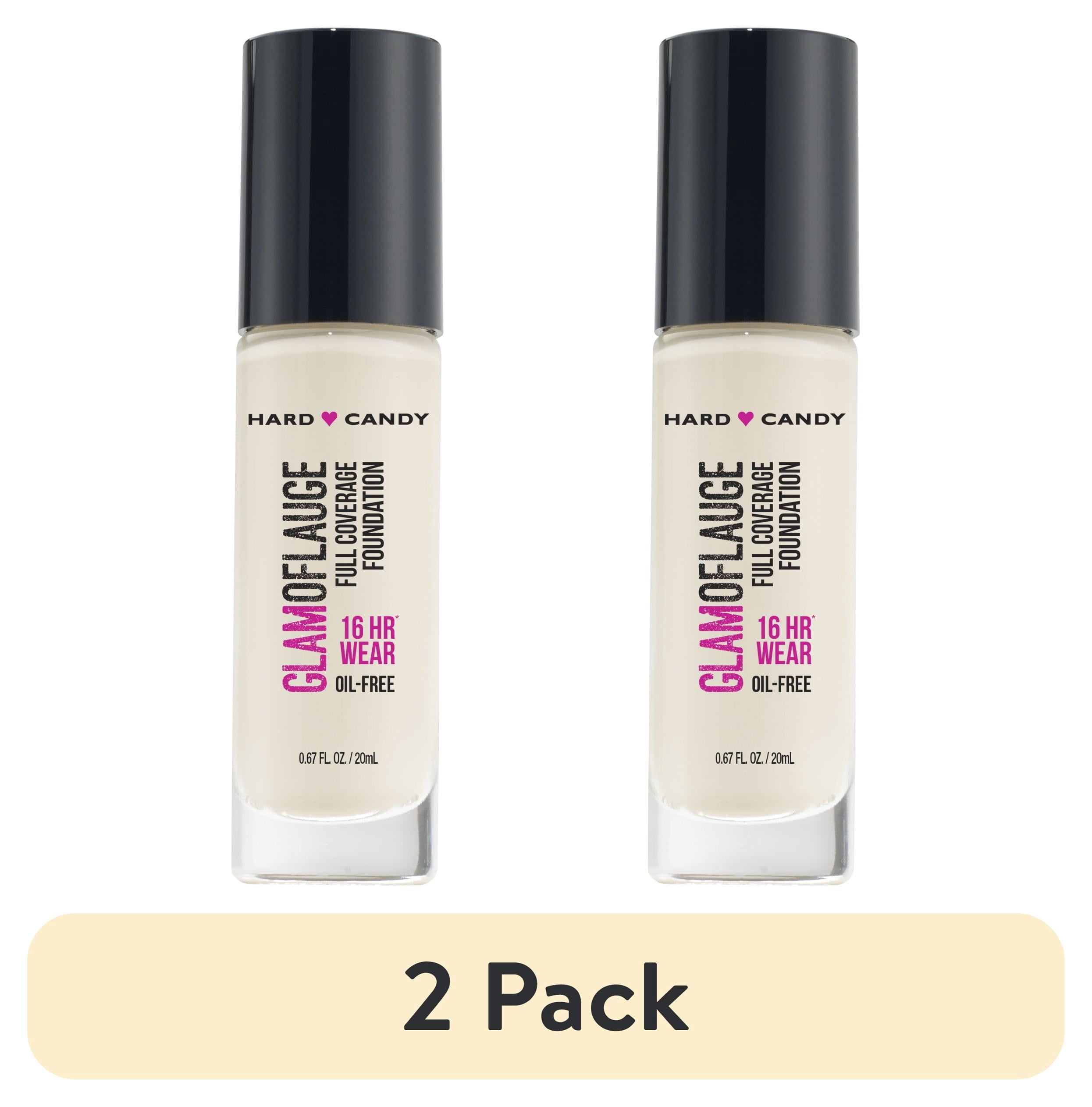 (2 pack) Hard Candy Glamoflauge Full Coverage Foundation, 1500 Ivory ...