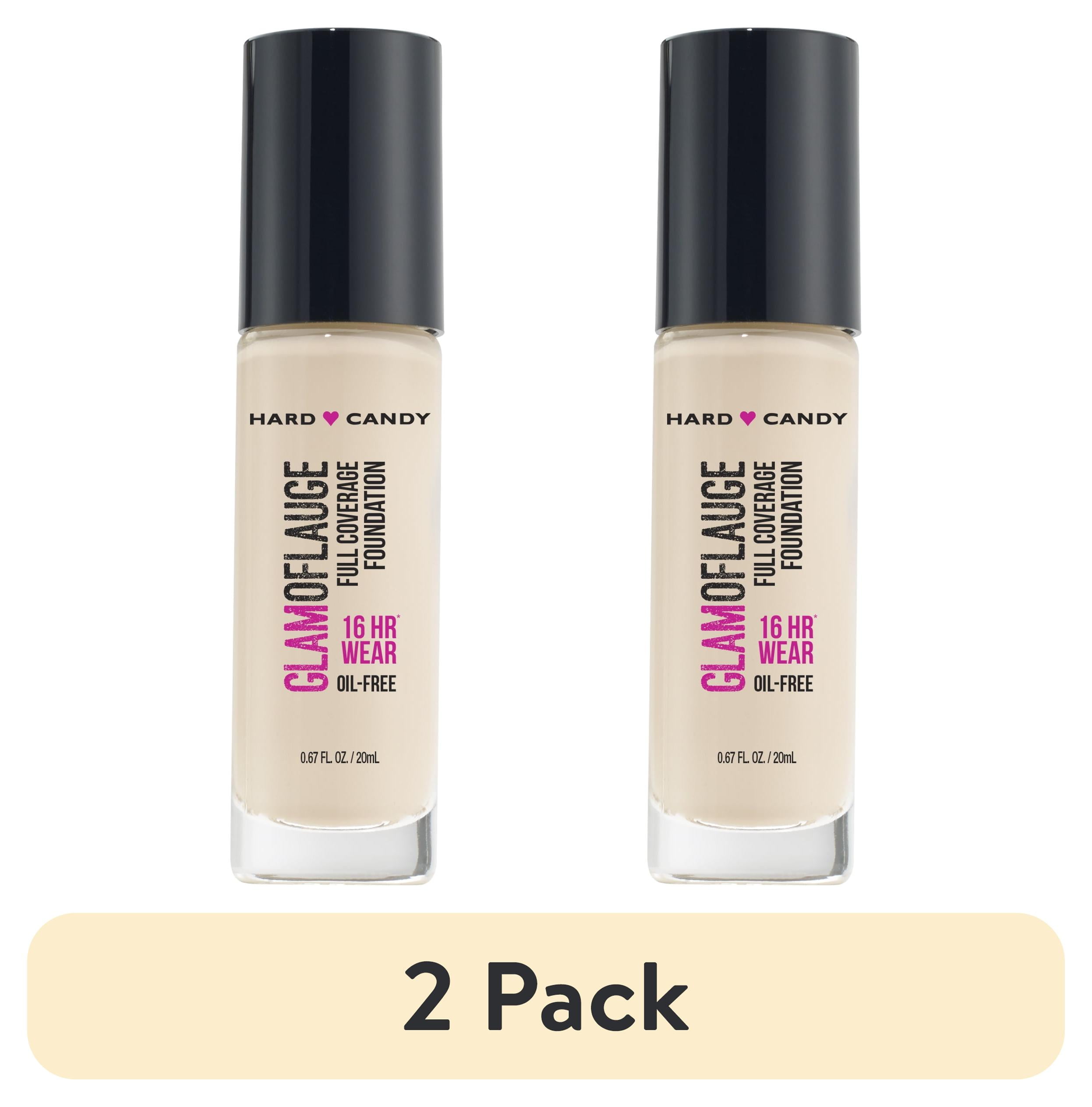 (2 pack) Hard Candy Glamoflauge Full Coverage Foundation, 1503 Linen ...