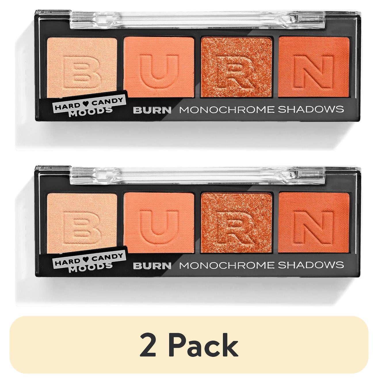 (2 pack) Hard Candy, Moods Shadow Palette, 4 Bold & Buildable Monochromatic Shades, BURN, .10oz ...