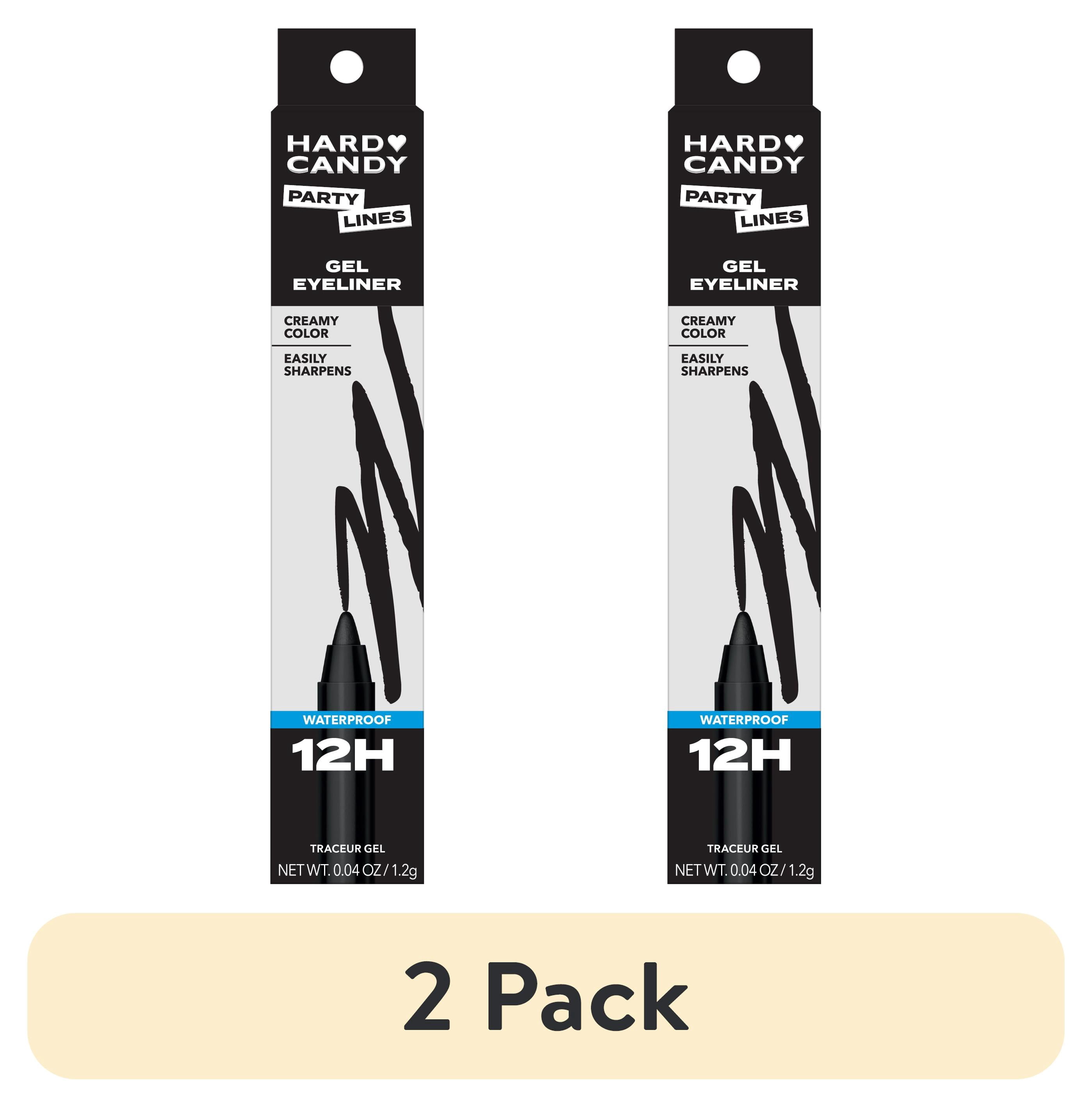 (2 pack) Hard Candy Party Lines Gel Eyeliner, Pencil Liner, 12HR ...