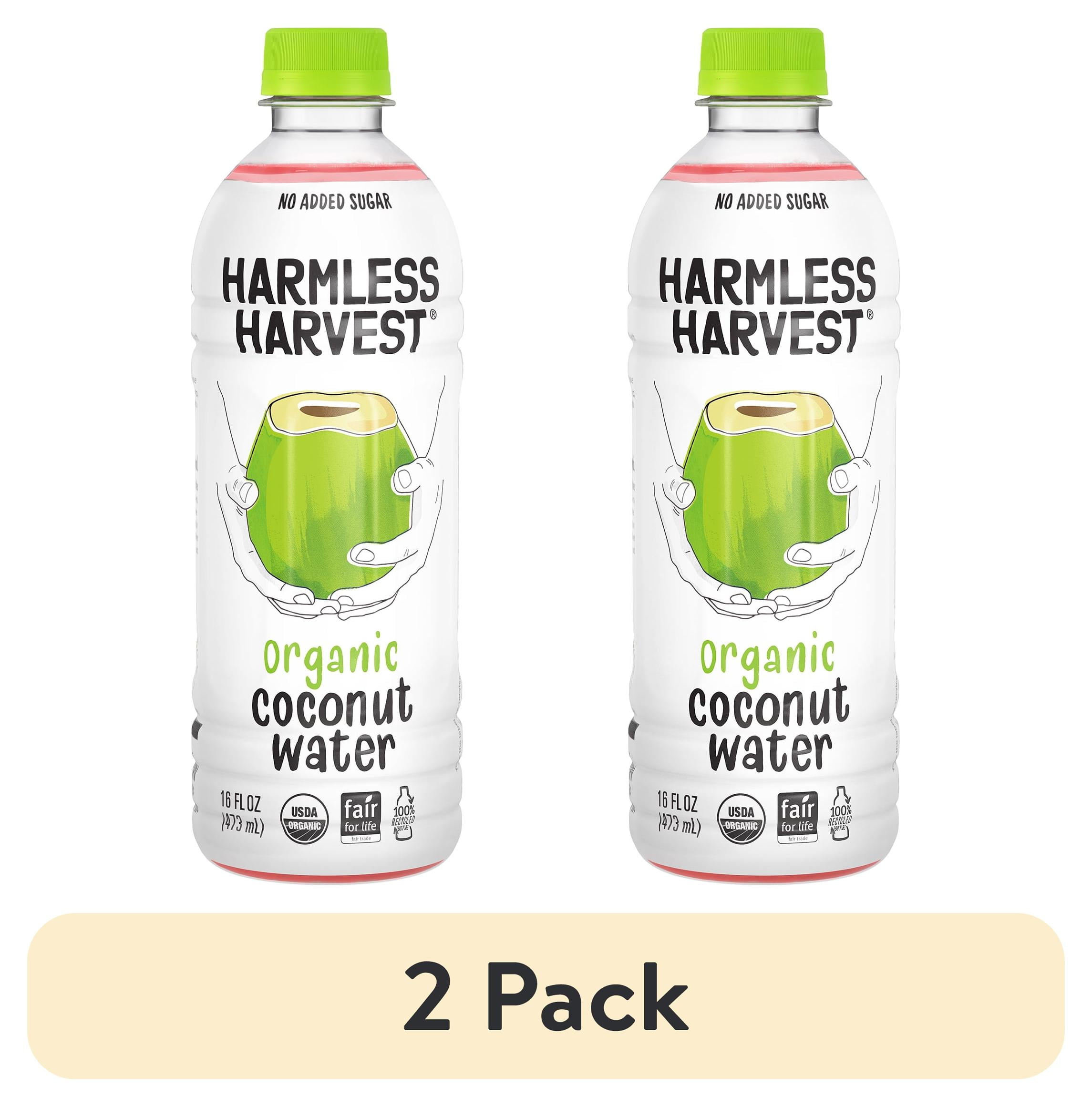 (2 pack) Harmless Harvest 100% Coconut Water Organic, 16 fl oz ...