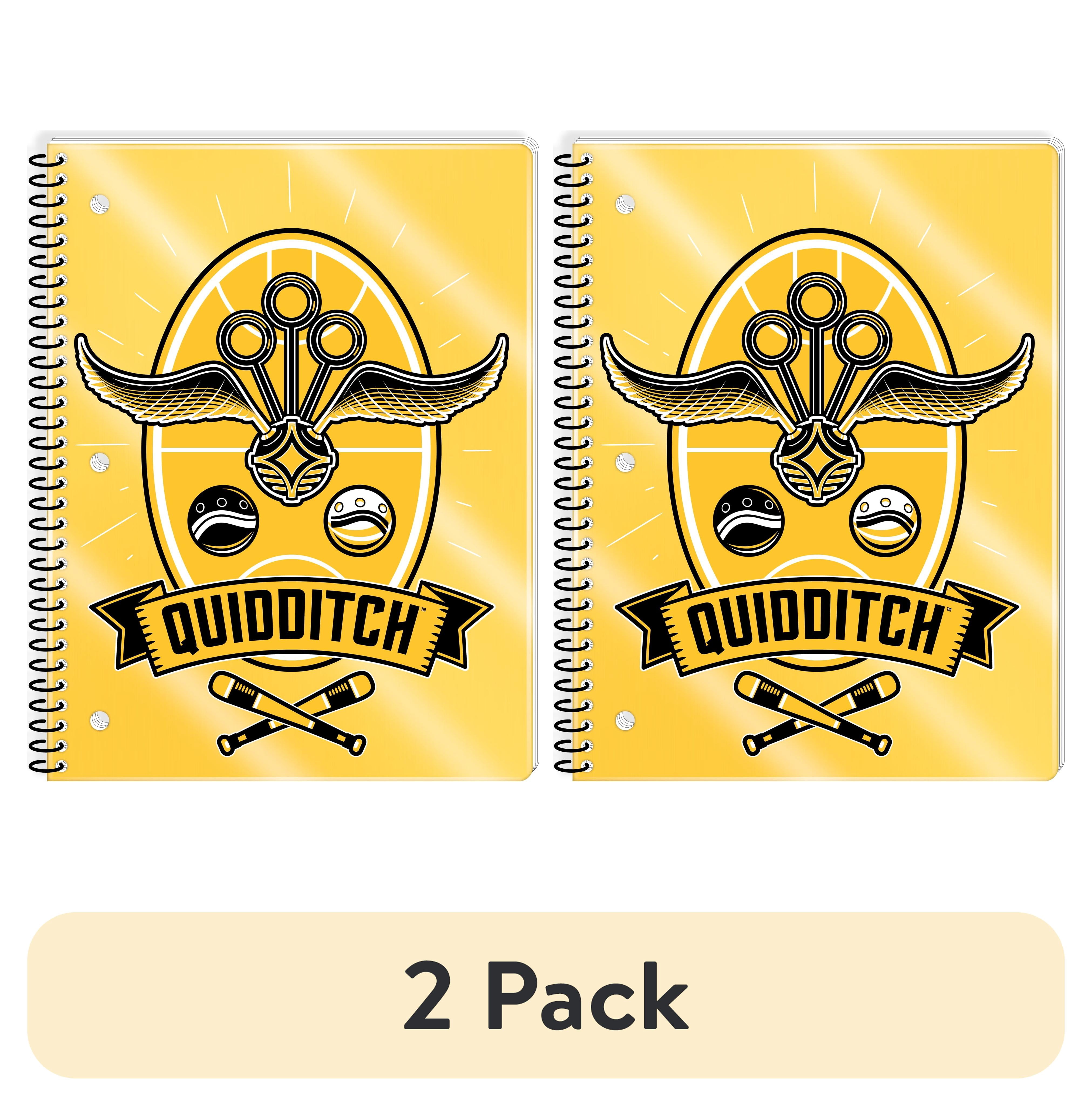 (2 pack) Harry Potter Quidditch 1-Subject Spiral Notebook, College ...