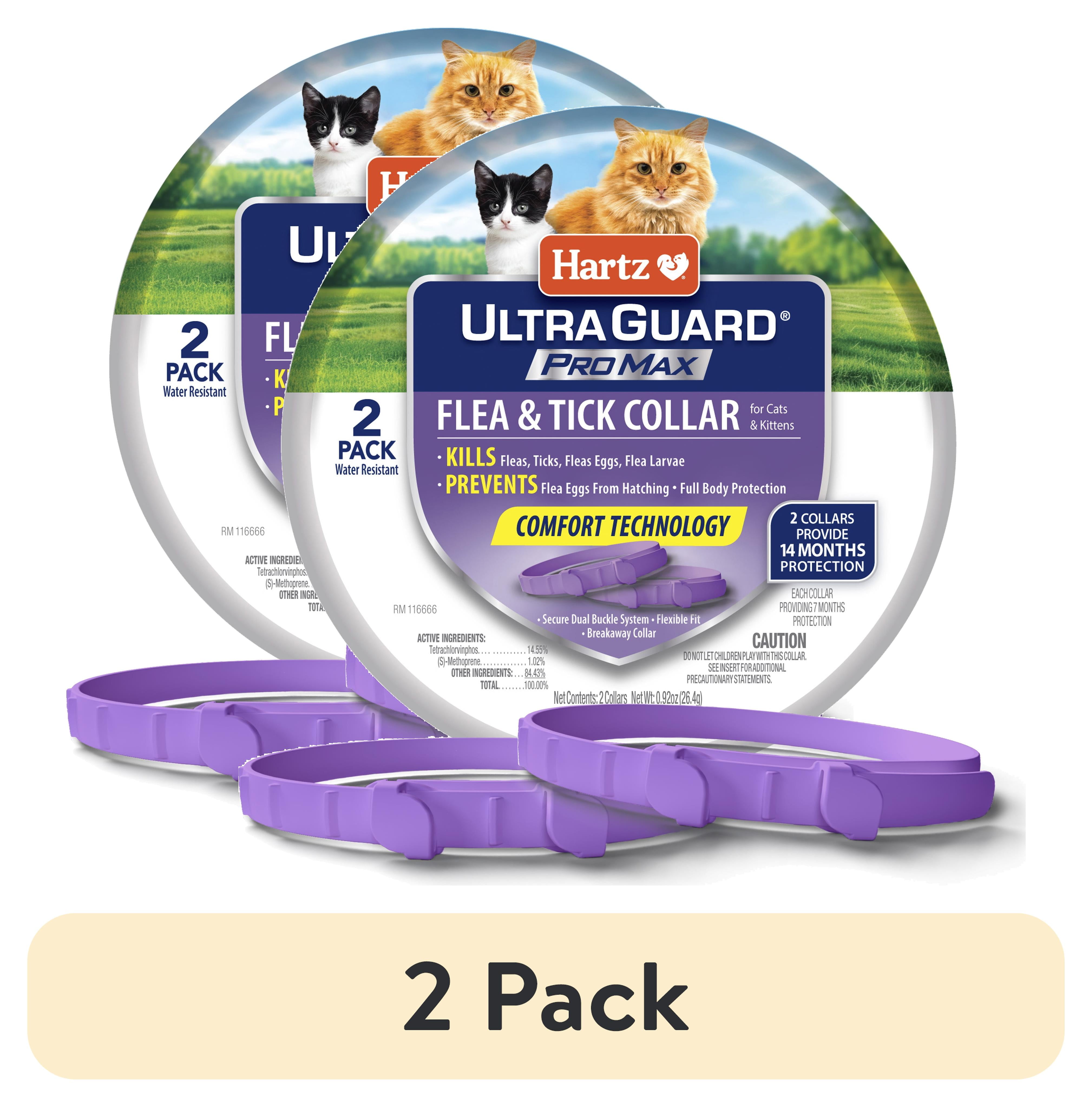 (2 pack) Hartz UltraGuard ProMax Flea & Tick Collar for Cats & Kittens ...