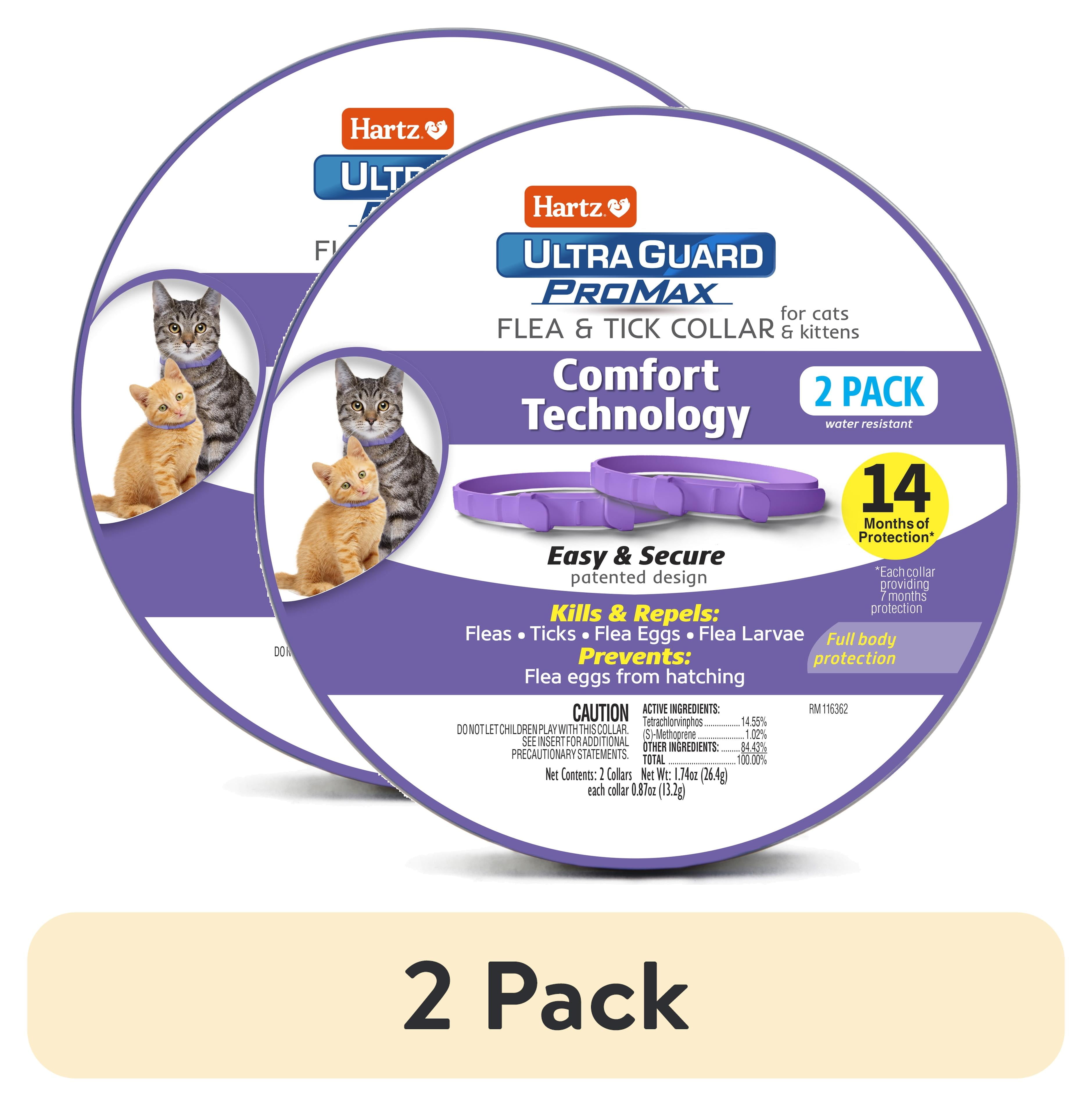(2 pack) Hartz UltraGuard ProMax Flea & Tick Collar for Cats & Kittens ...