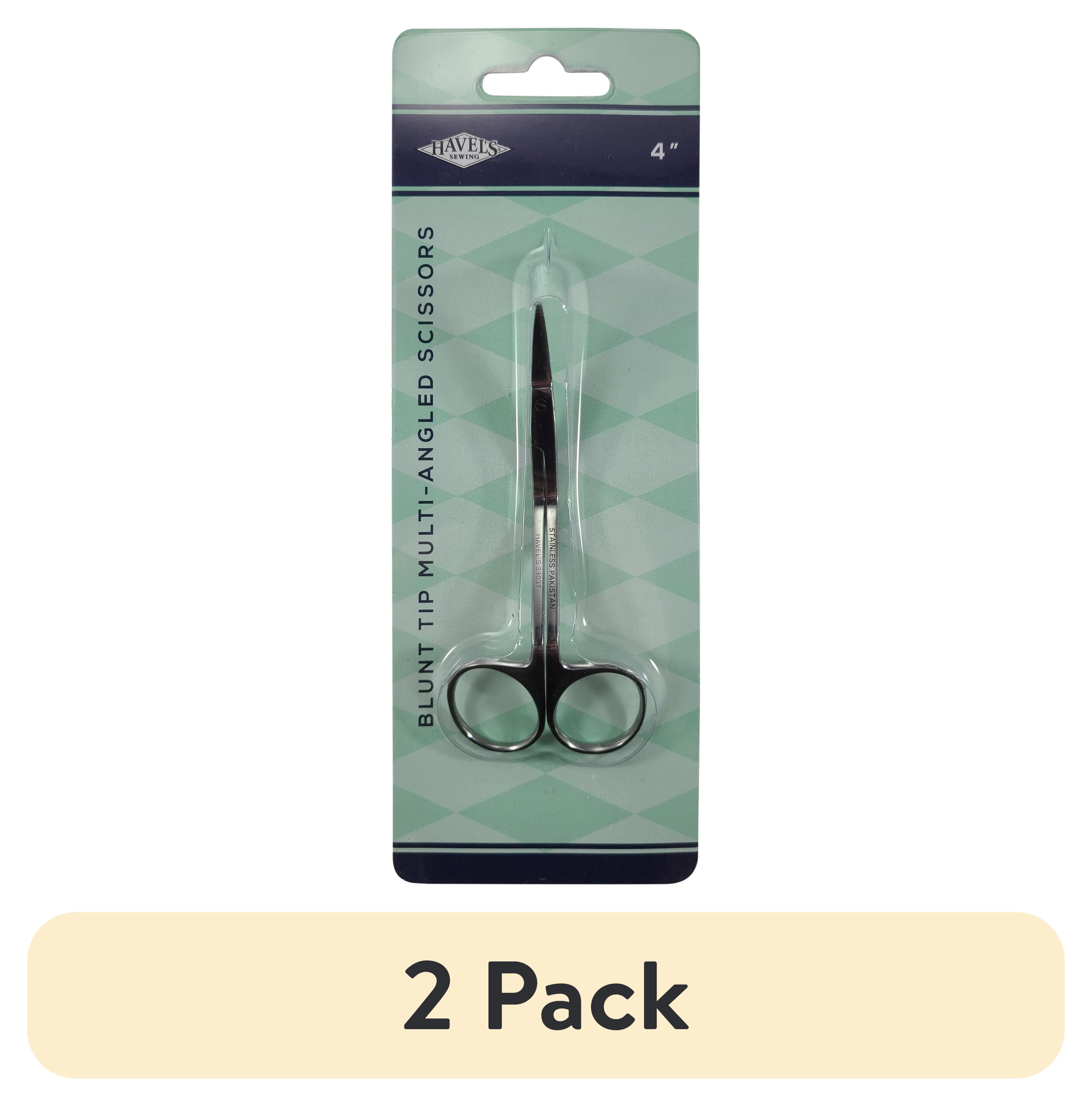 (2 pack) Blunt Tip Multi-Angled Scissors (4in), Havel's #7649-27 ...