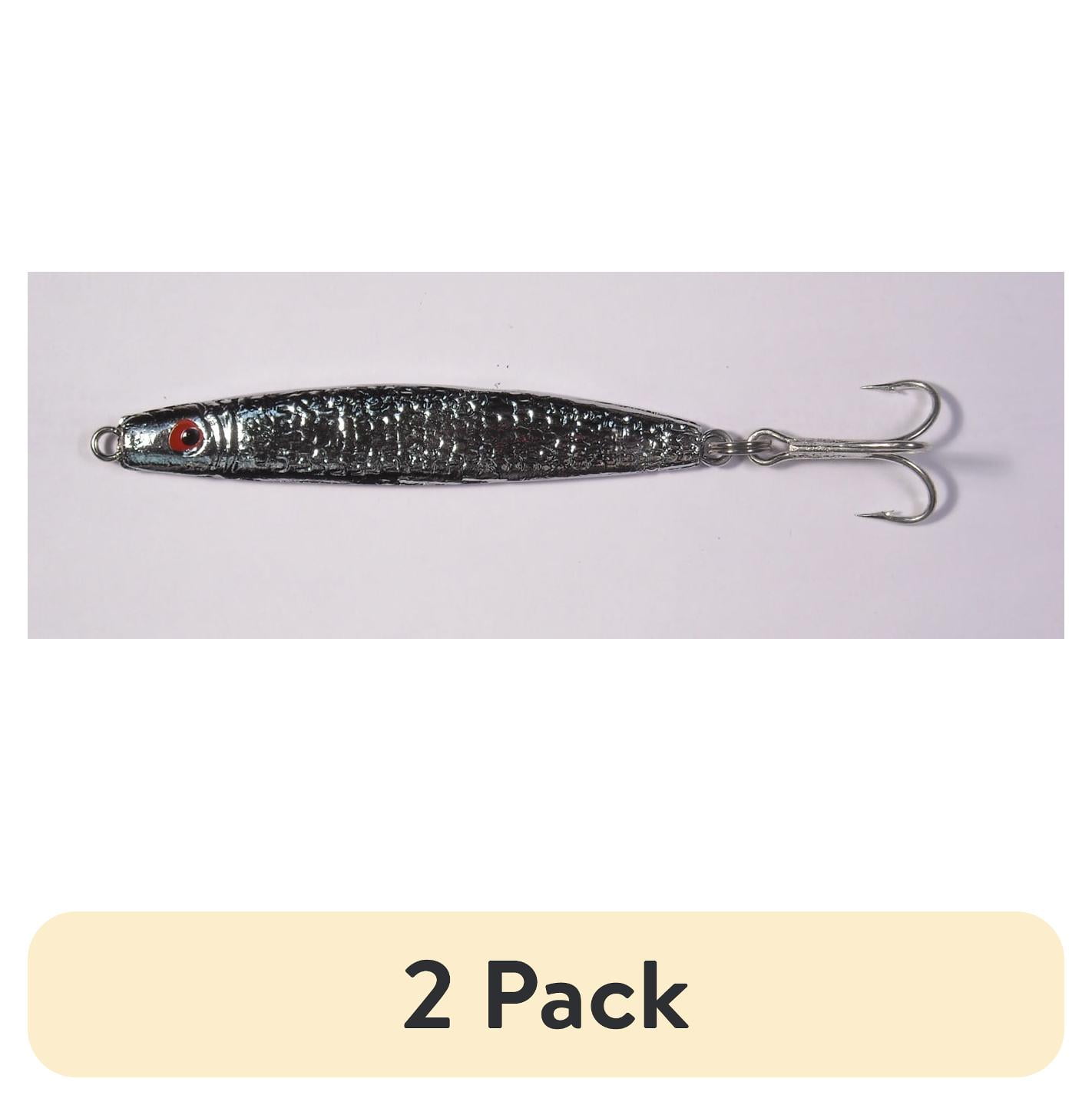 (2 pack) Haw River Sting Silver 1-5/8oz - Silver Chrome, Fishing Jigs - Walmart.com