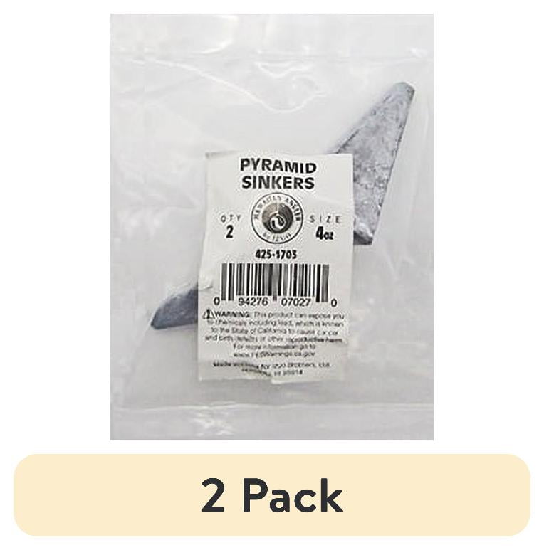 Hawaiian Angler 4oz Pyramid Sinker Fishing Weights - Walmart.com
