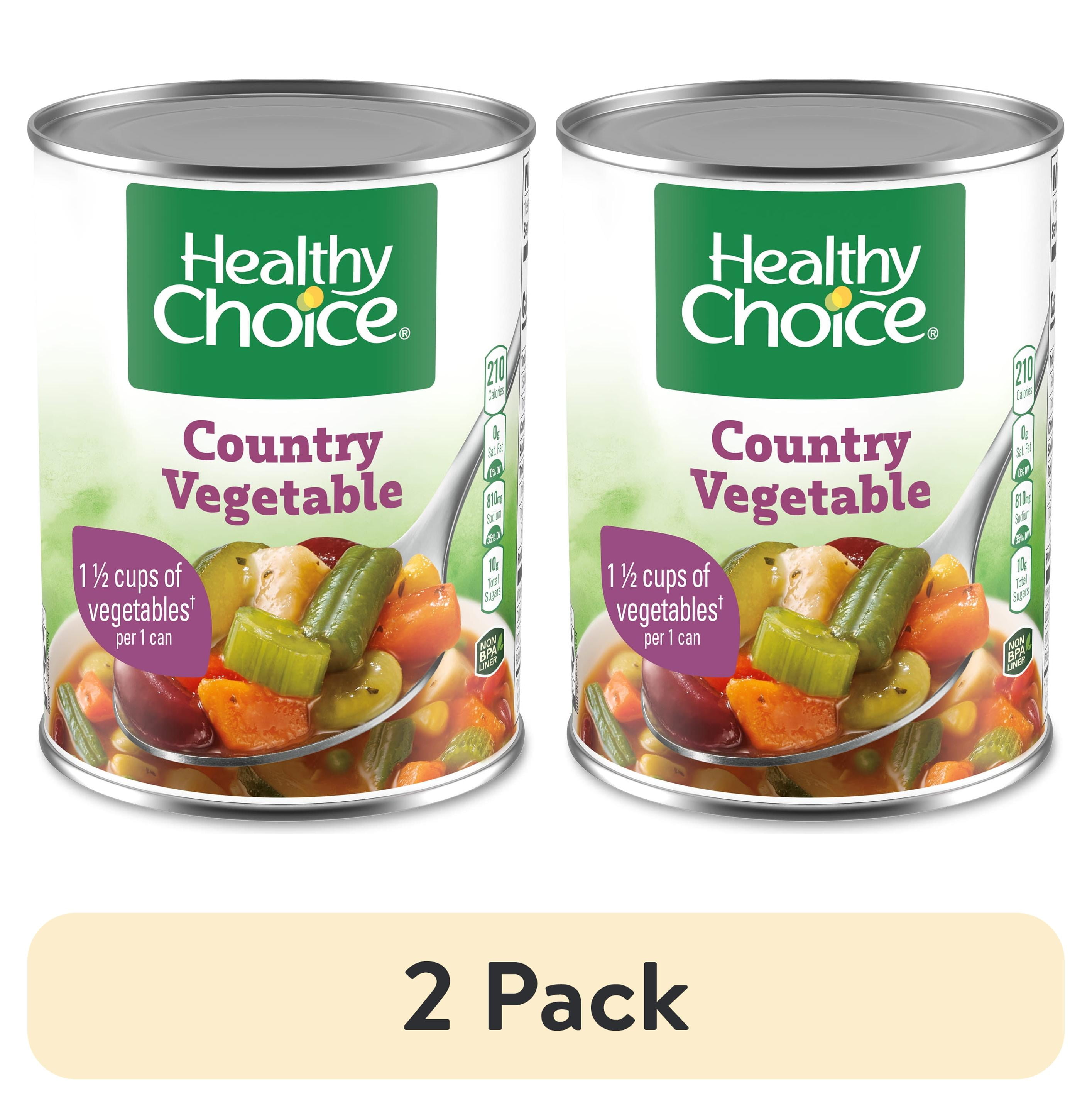 (2 pack) Healthy Choice Country Vegetable Canned Soup, 15 oz - Walmart.com