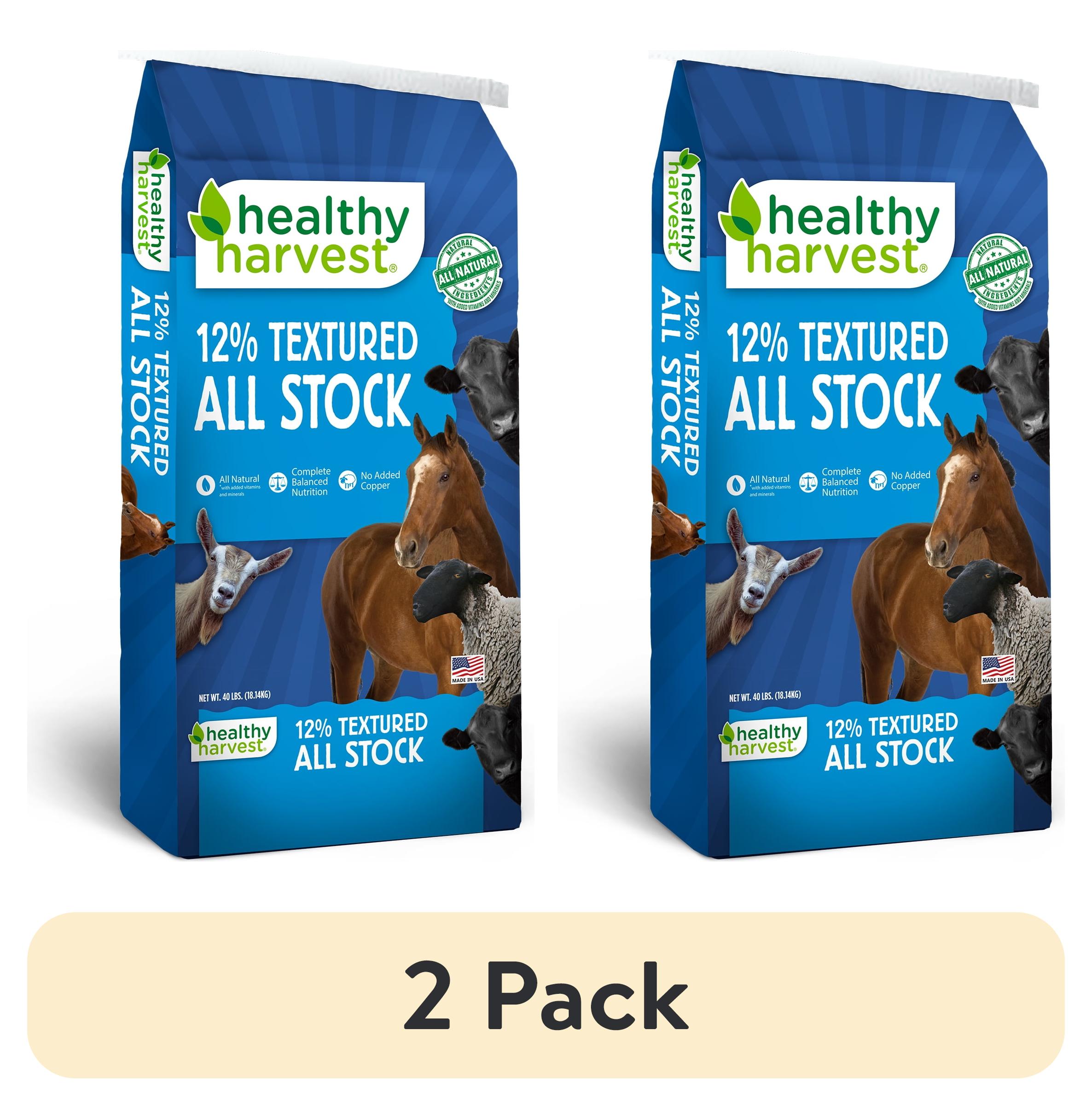 (2 pack) Healthy Harvest 12% Textured All Stock Feed for Multiple ...