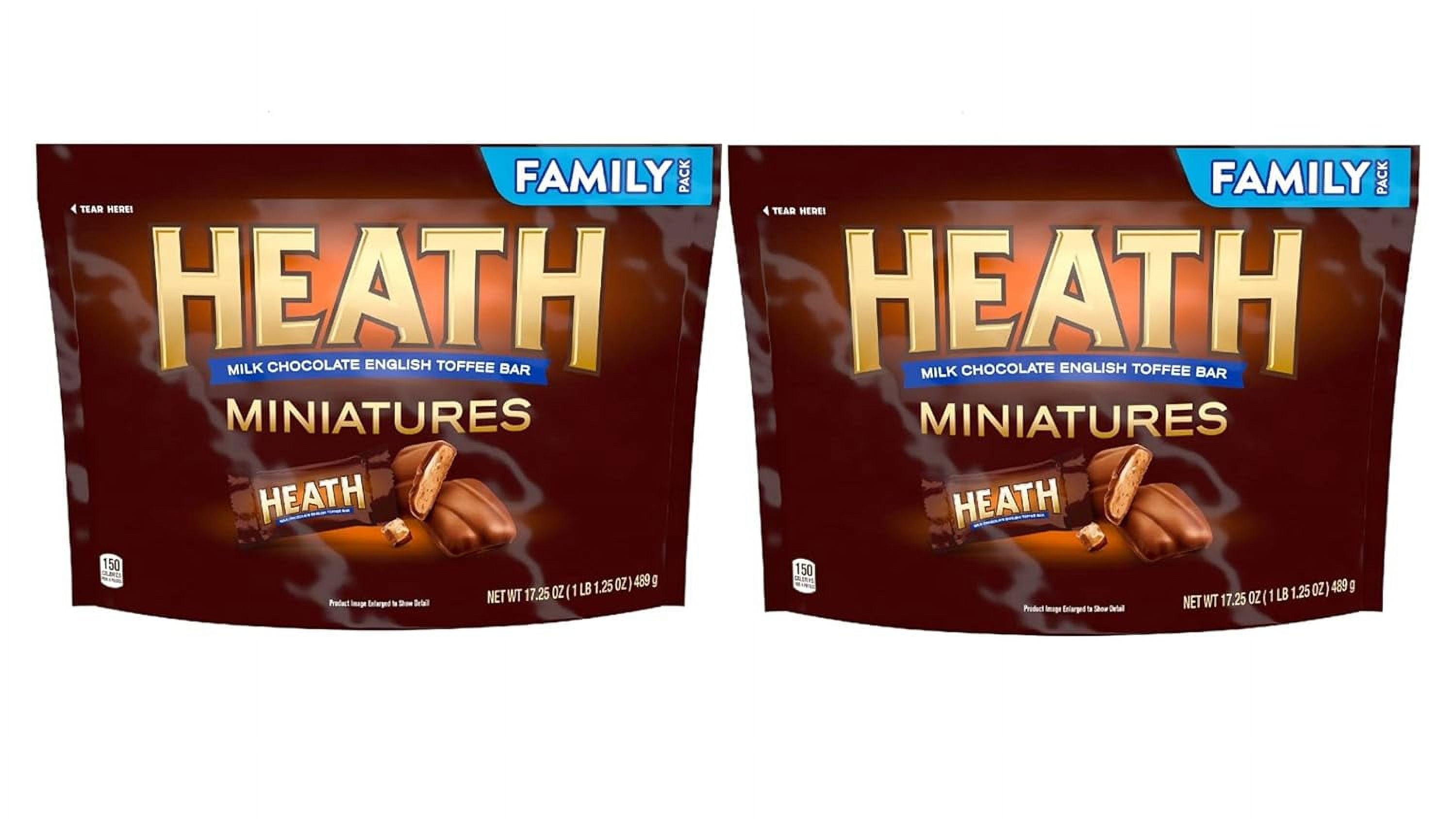 2 pack | Heath Miniatures Chocolate English Toffee | Individually ...