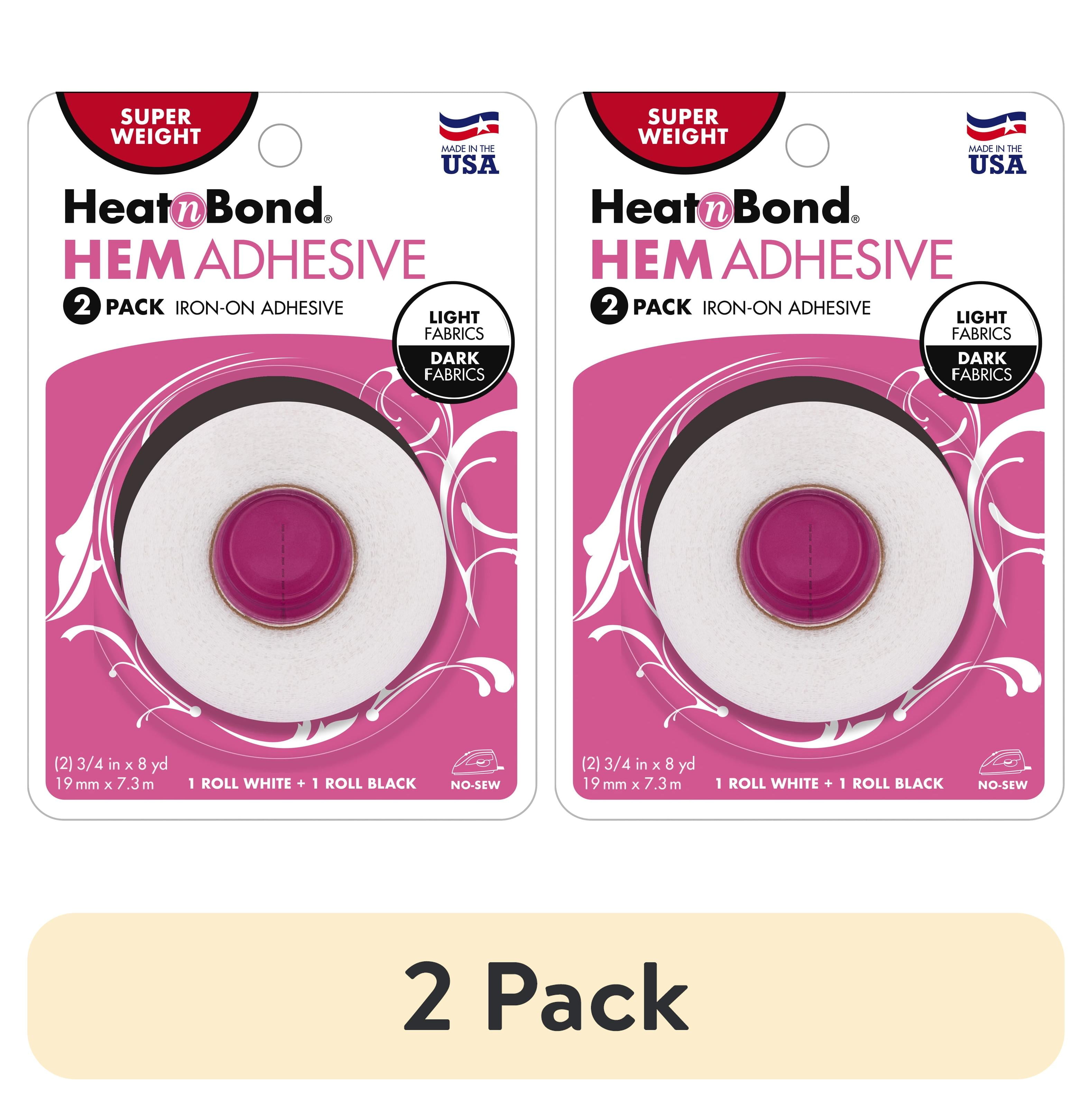 (2 pack) HeatnBond SUPER WEIGHT HEM TAPE COMBO LIGHT/DARK FABRIC 2 PACK ...