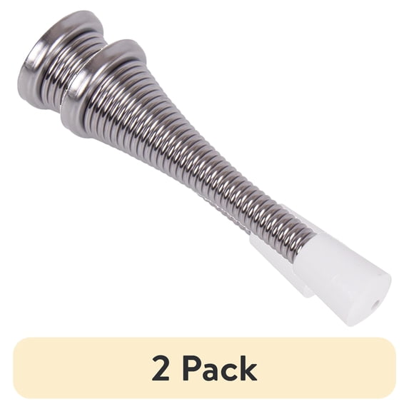 (2 pack) Heavy-Duty Spring Door Stop, 3 Inches, Polished Chrome by ...