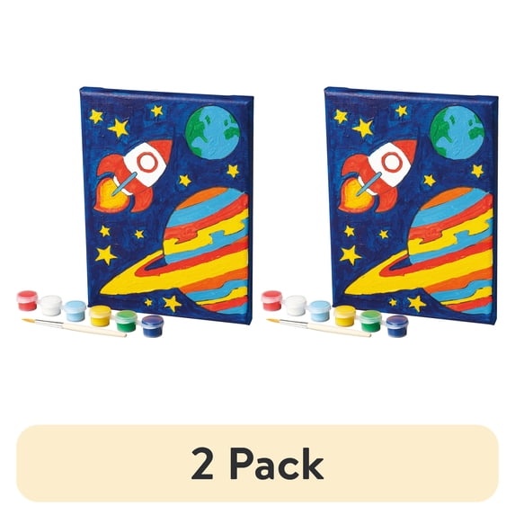 (2 pack) Hello Hobby Paint Your Own Galaxy Canvas - Walmart.com