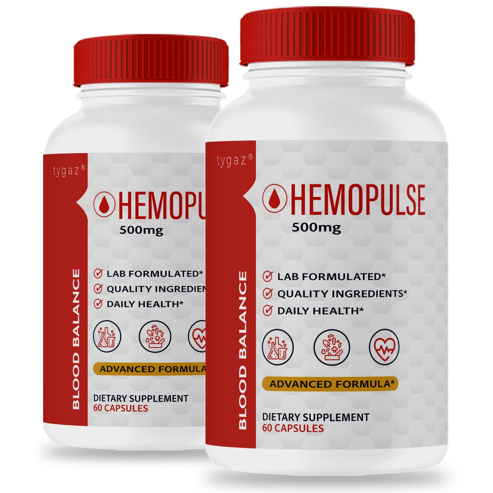 (2 pack) HemoPulse - Hemo Pulse Pill Supplement - Walmart.com