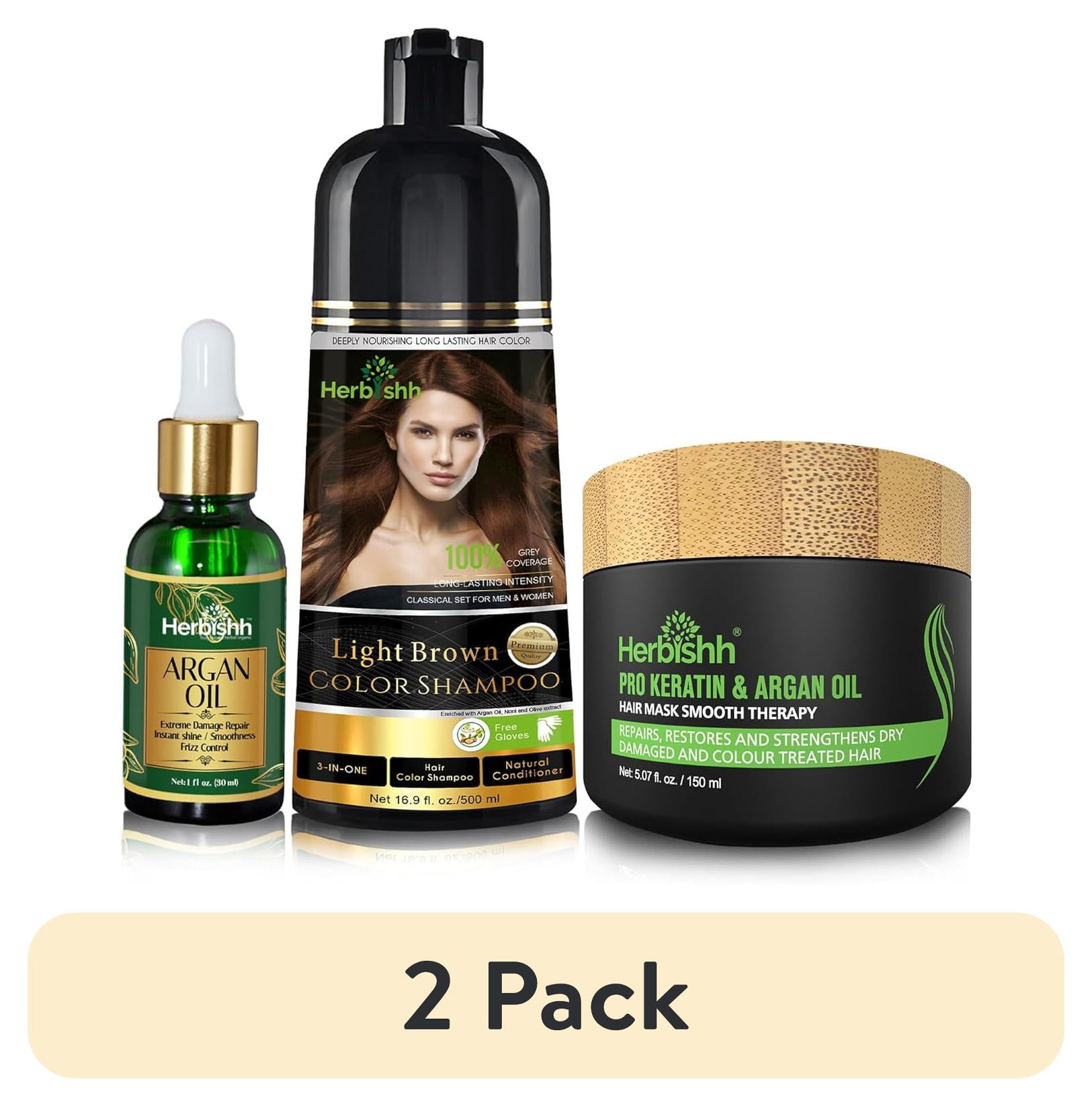 (2 pack) Herbishh After Color Shampoo Combo Contains Hair Color Shampoo ...