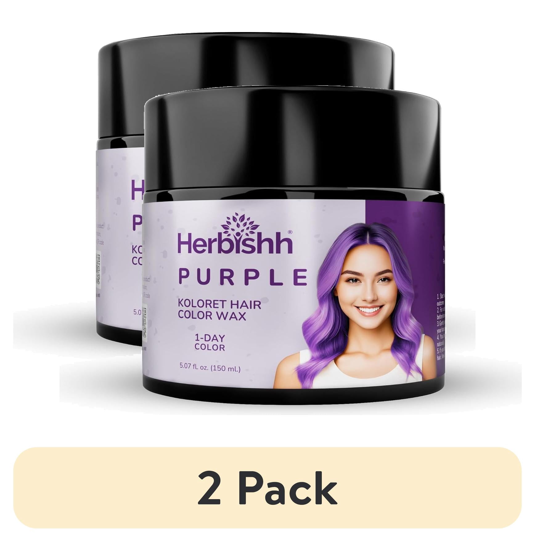 (2 pack) Herbishh Koloret Temporary Hair Color Wax,Instant Hair Color ...