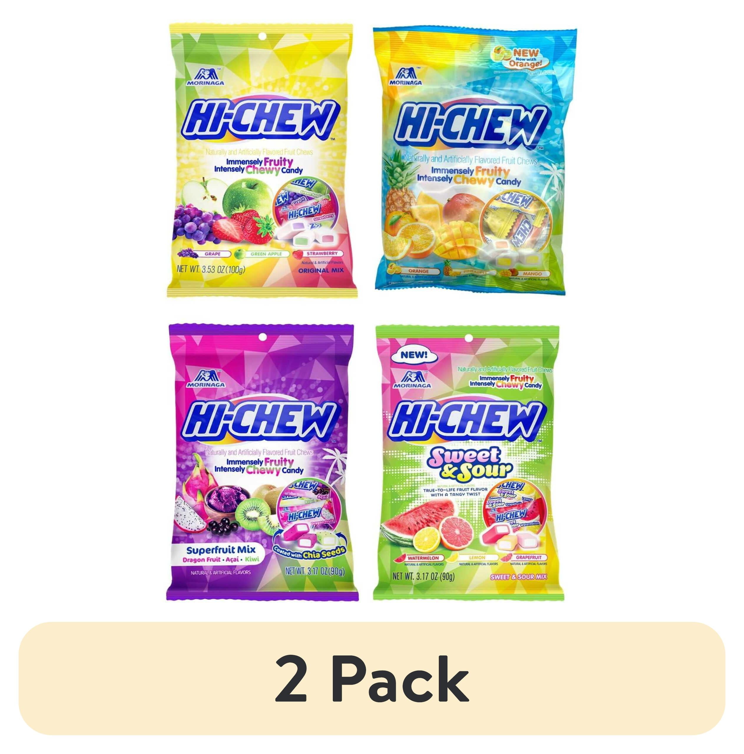 (2 pack) Hi Chew 4 Essential Variety Pack (Original, SuperFruit ...