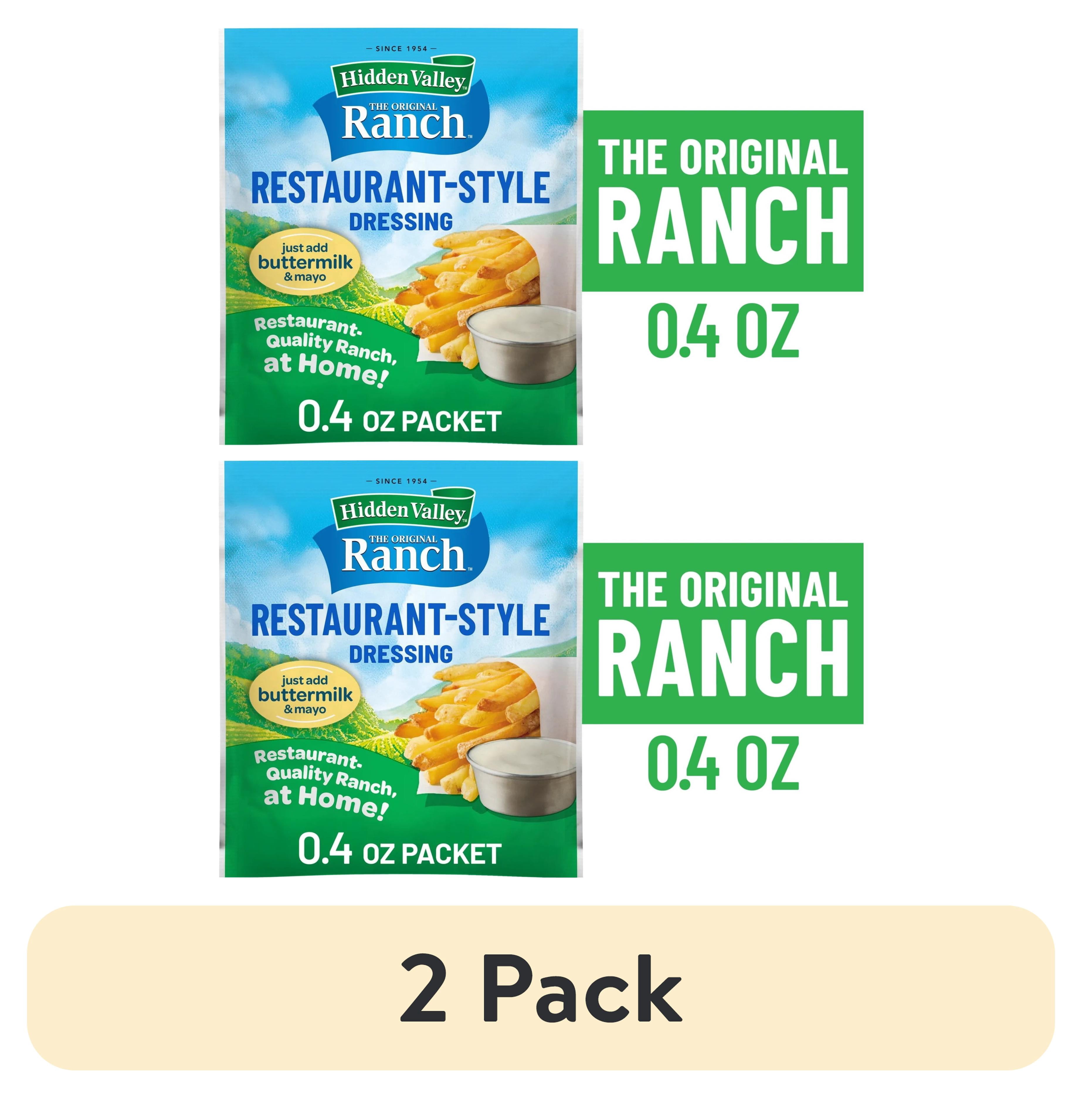 (2 pack) Hidden Valley Restaurant-Style Buttermilk Ranch Salad Dressing ...
