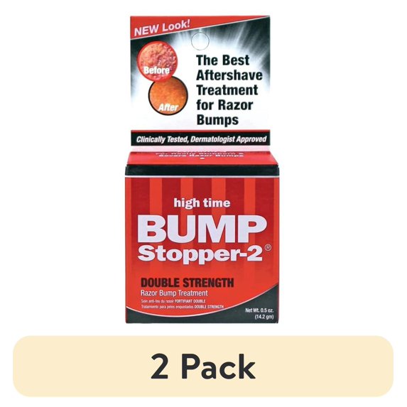 (2 pack) High Time Bump Stopper-2 Double Strength Razor Bump Treatment ...