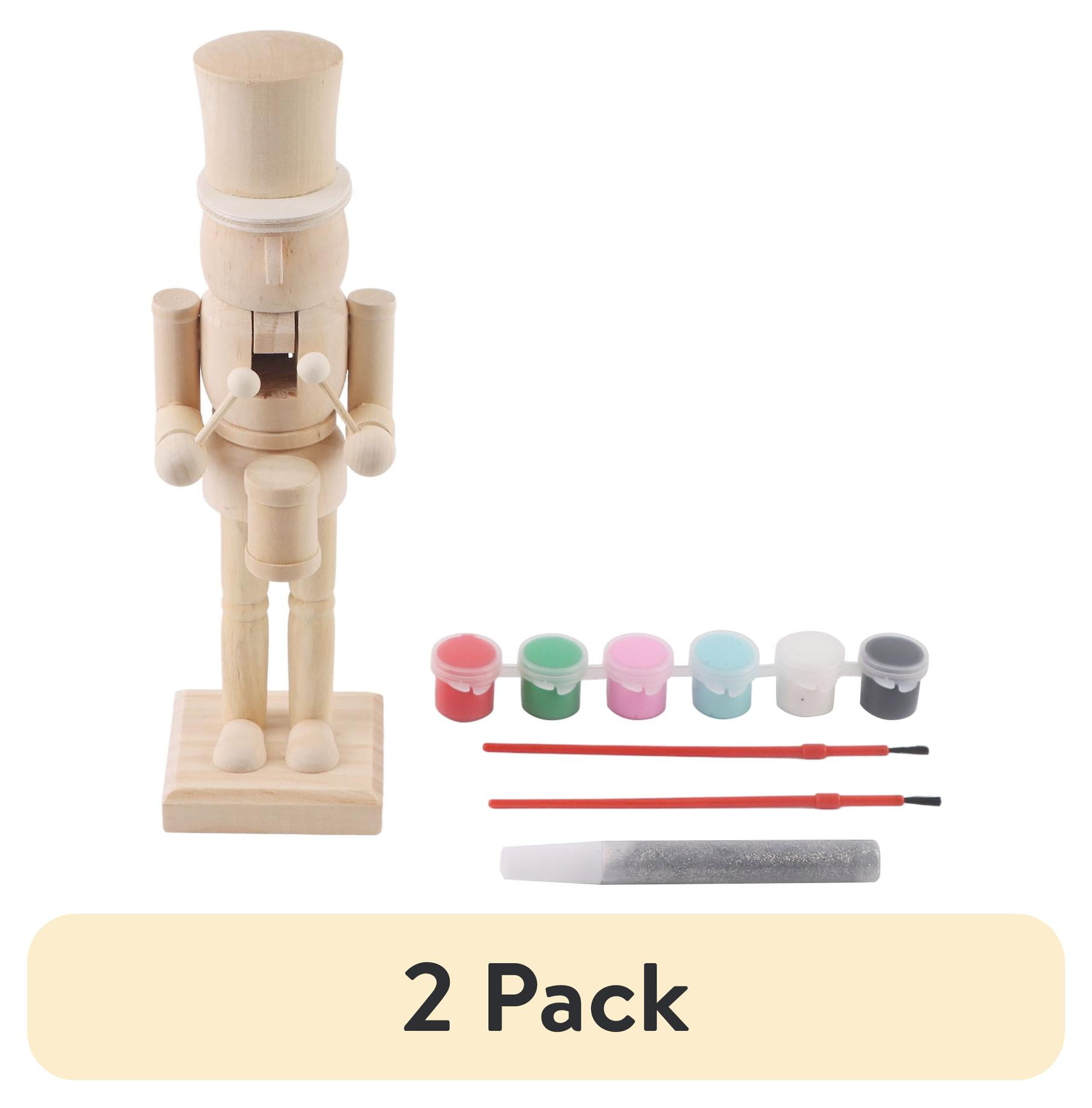 (2 pack) Holiday Time Make Your Own Nutcracker Craft Kit, 2.76 x 9.84 x ...