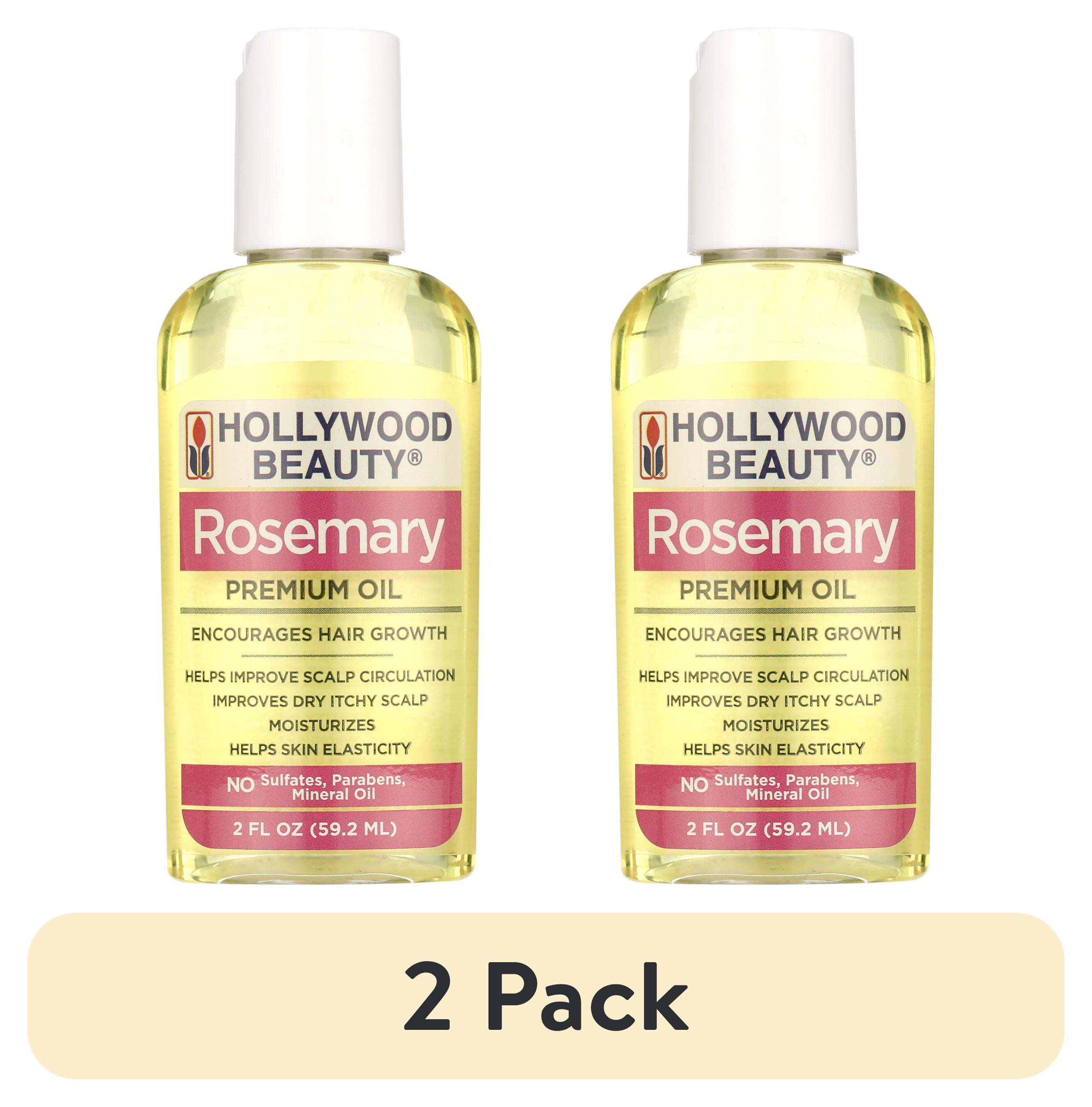 (2 pack) Hollywood Beauty Rosemary Oil for Hair, Scalp, and Skin 2 fl ...