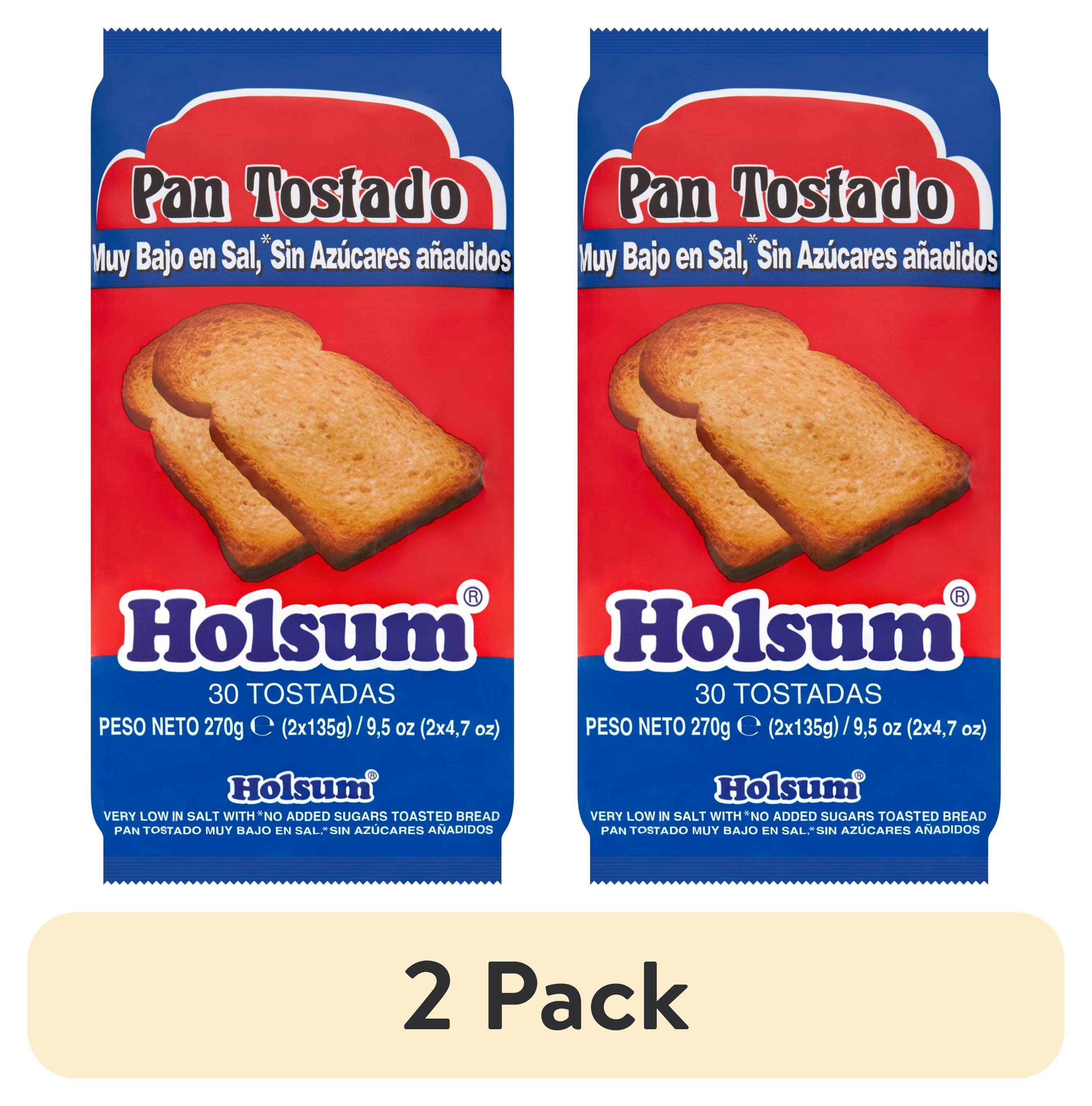 (2 pack) Holsum, Toasted Bread Regular Size, 9.5 oz, 30 Count, Low ...