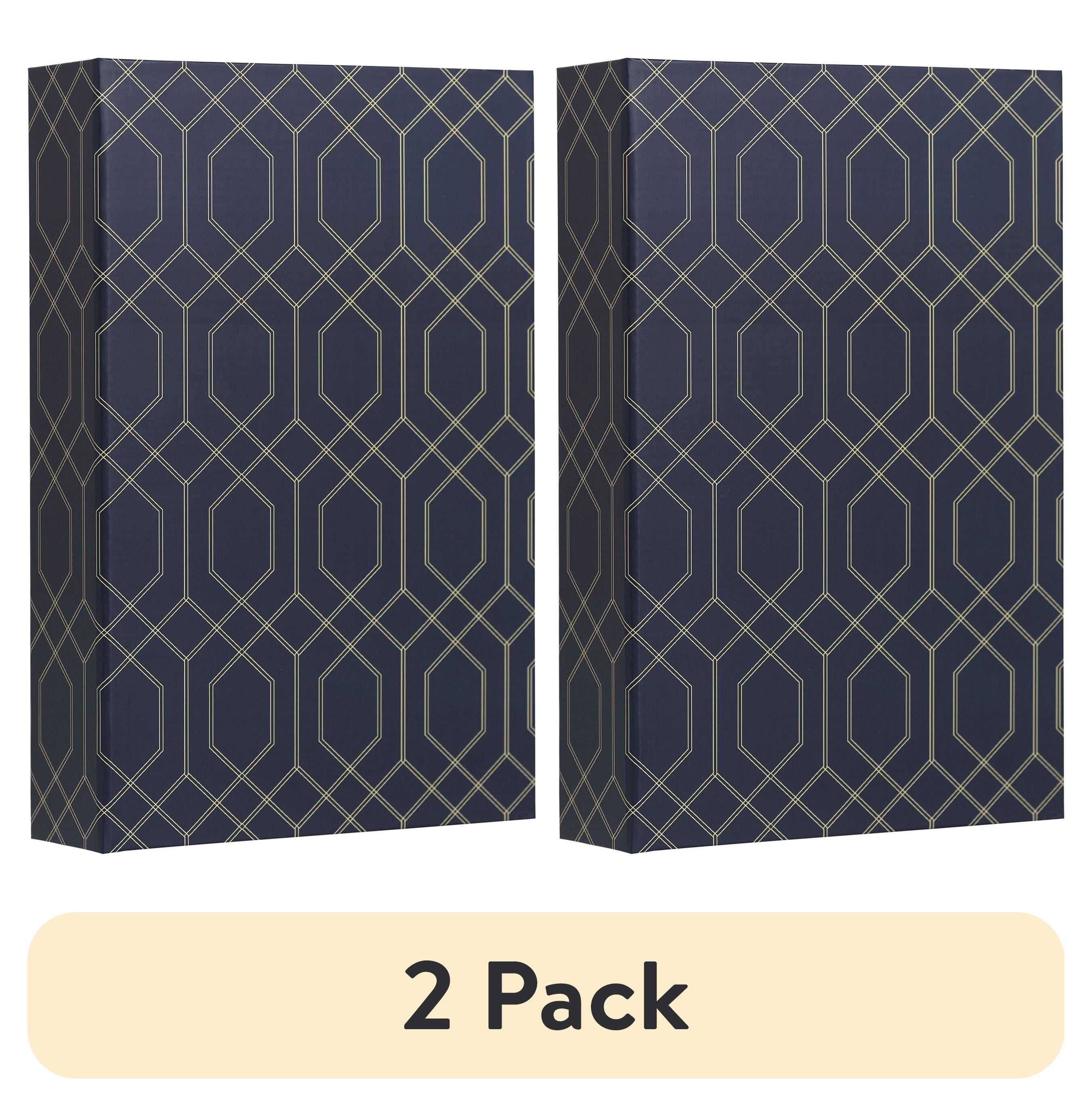 (2 pack) Hom Essence 3 Ring Blue Geo Photo Album, 1 Each - Walmart.com