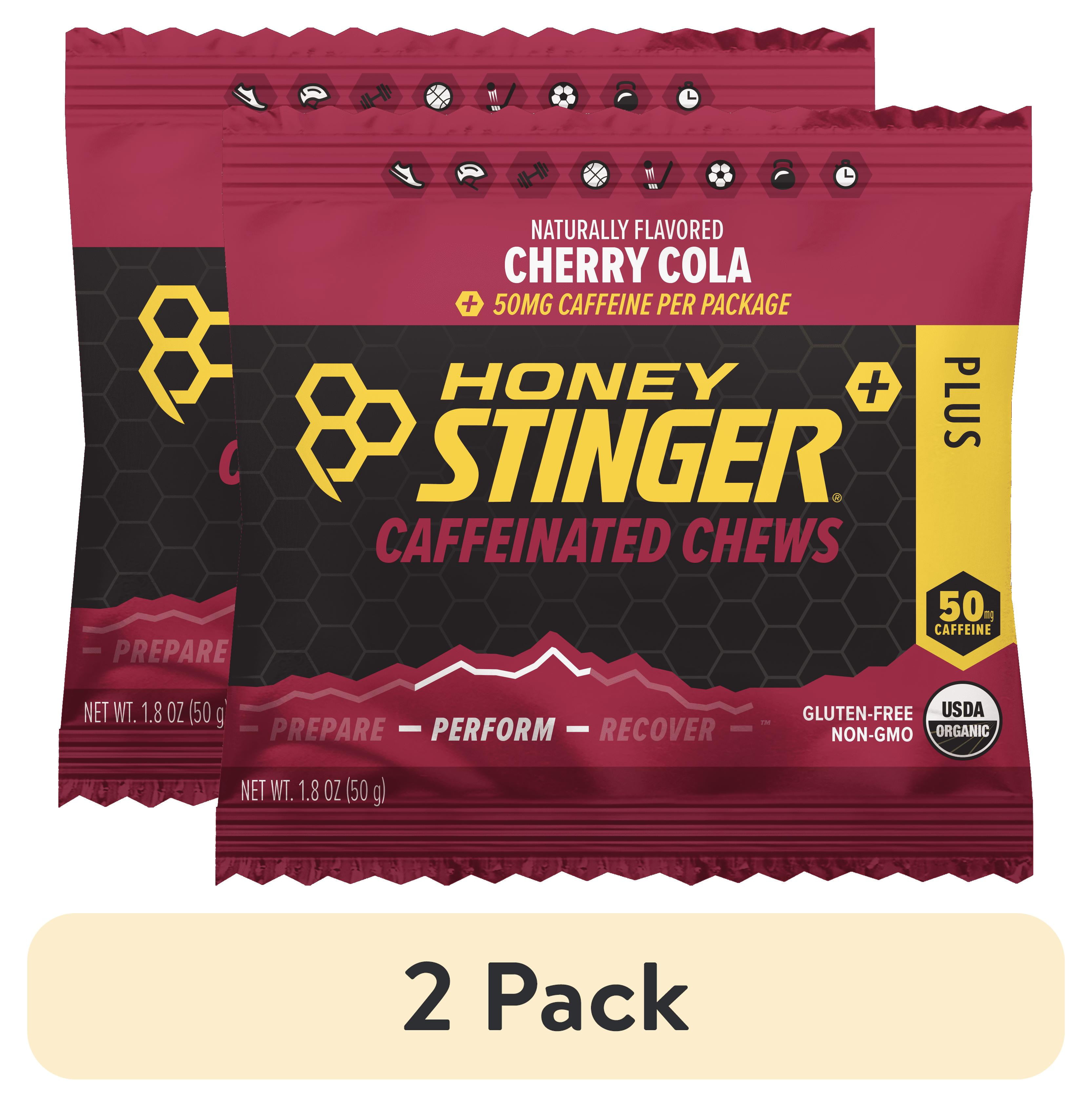 (2 pack) Honey Stinger Organic Caffeinated Energy Chews, Cherry Cola, 1 ...