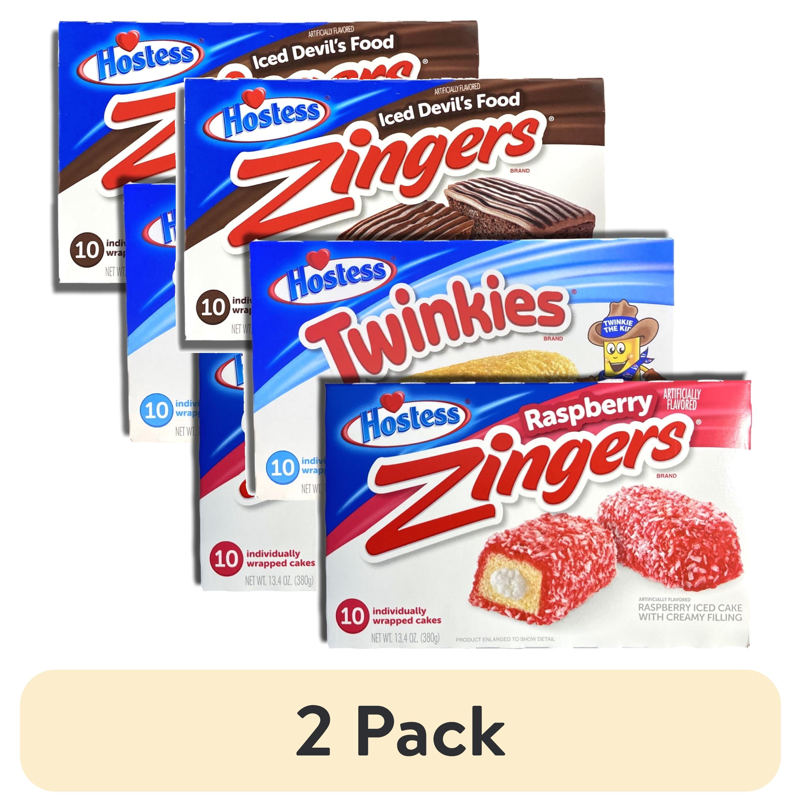 (2 pack) Hostess Twinkie Variety Pack with Zingers | Three Flavors ...