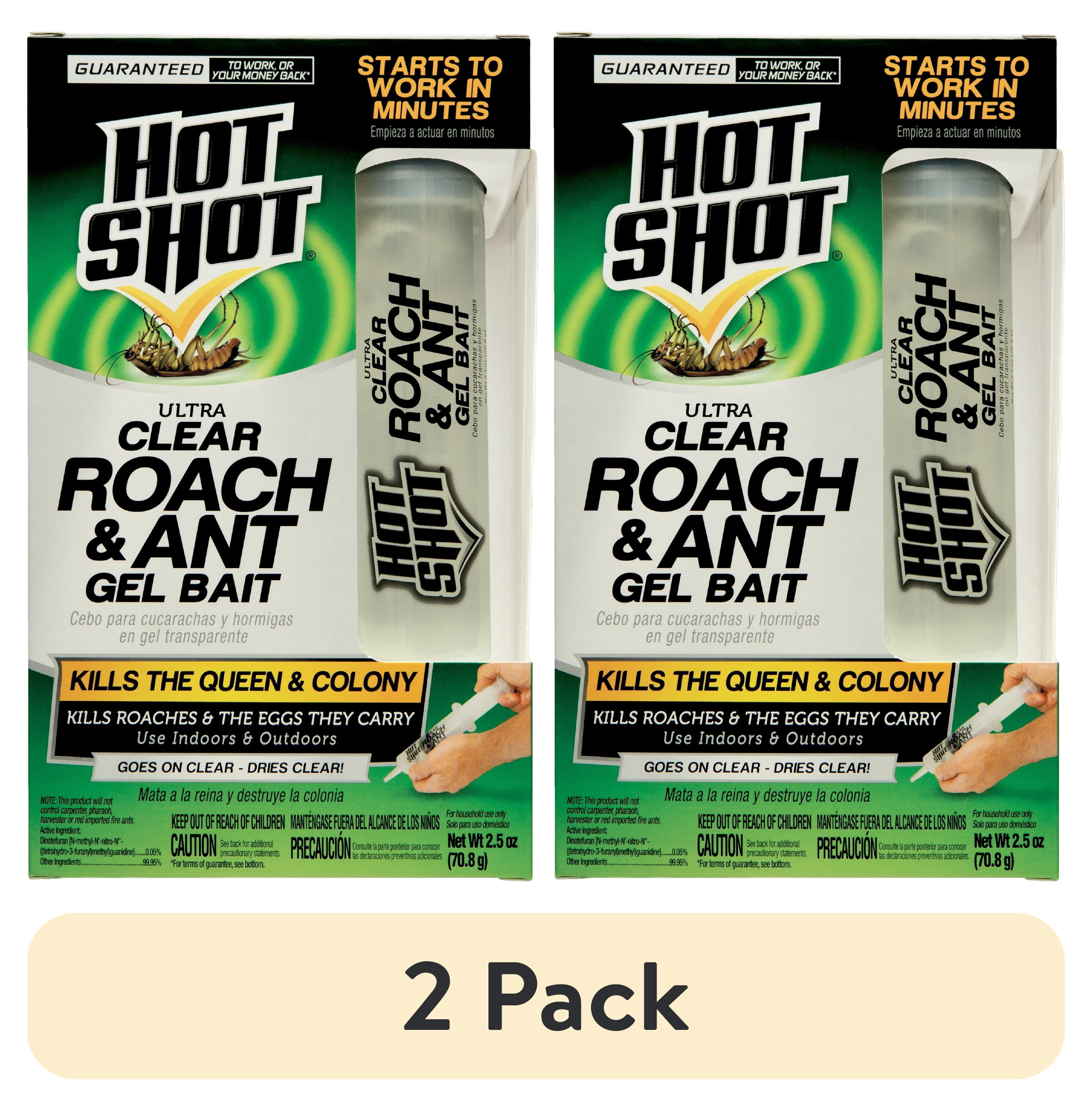 (2 pack) Hot Shot Ultra Clear Roach & Ant Gel Bait, 2.5-ounces ...