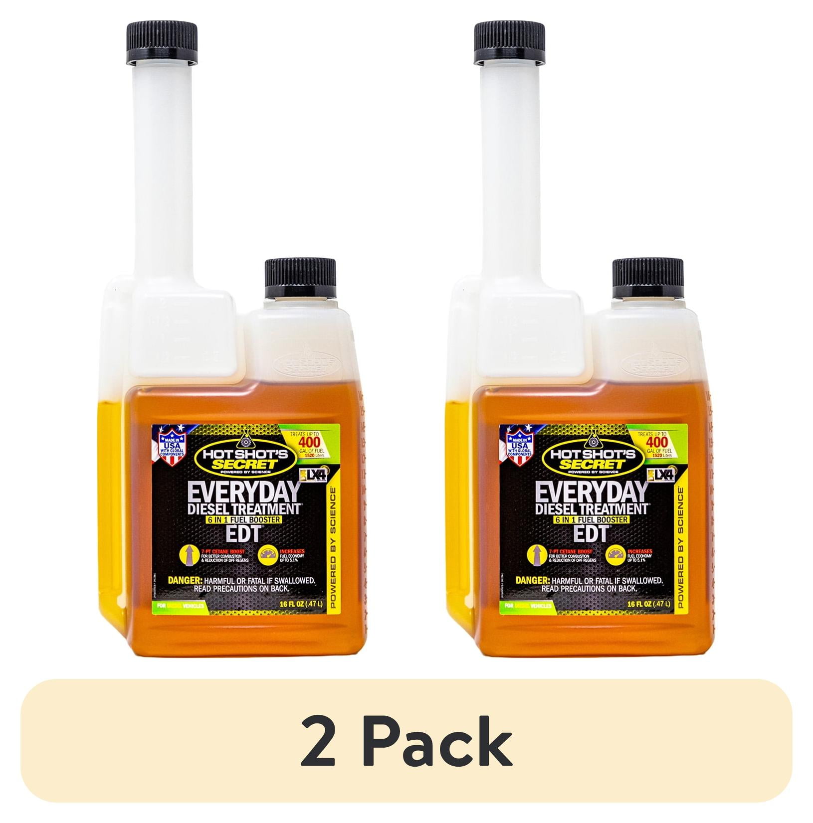 (2 pack) Hot Shot's Secret Everyday Diesel Treatment 16 oz. Squeeze ...