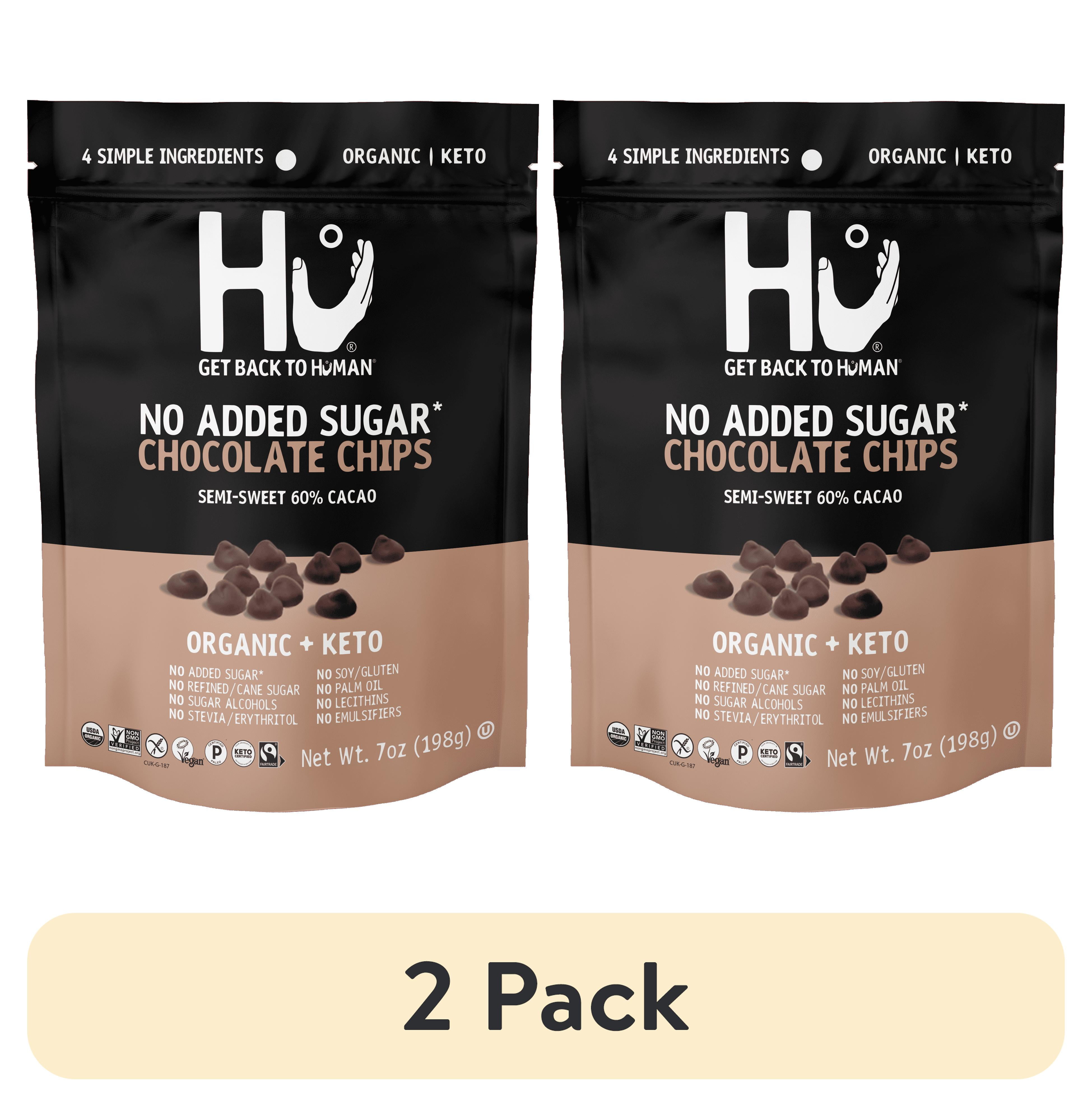 (2 pack) Hu No Added Sugar Chocolate Chips - Walmart.com