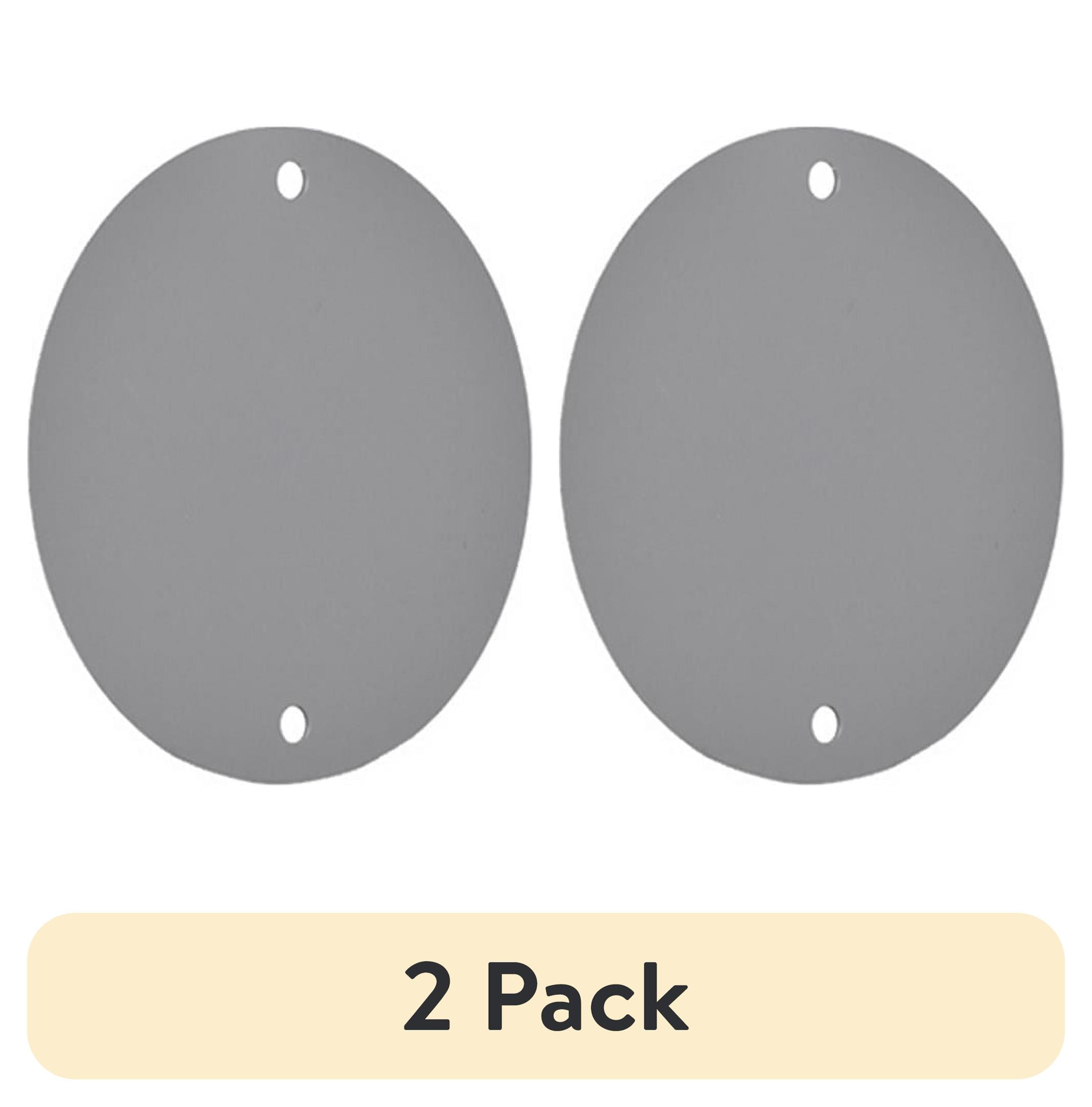 (2 pack) Hubbell Electrical RBC-4 Round Blank Cover- Gray - Walmart.com