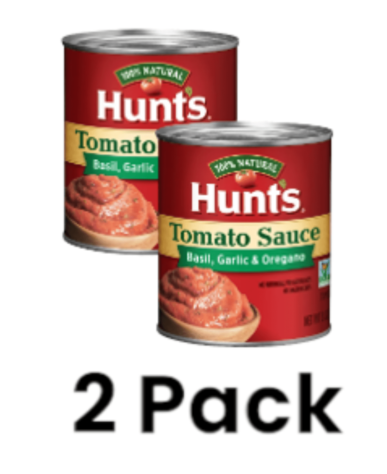 Hunt's Tomato Sauce, Basil Garlic and Oregano, 2 Pack 8 oz Cans ...