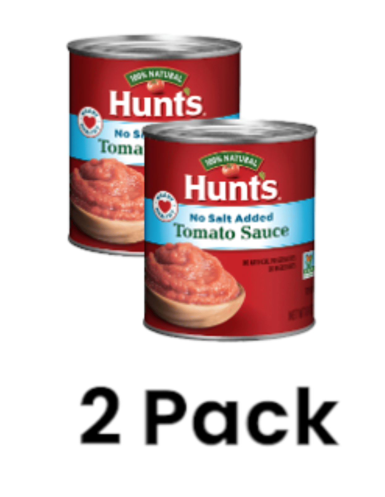 (2 pack) Hunt's No Salt Added Tomato Sauce, 8 oz Can - Walmart.com
