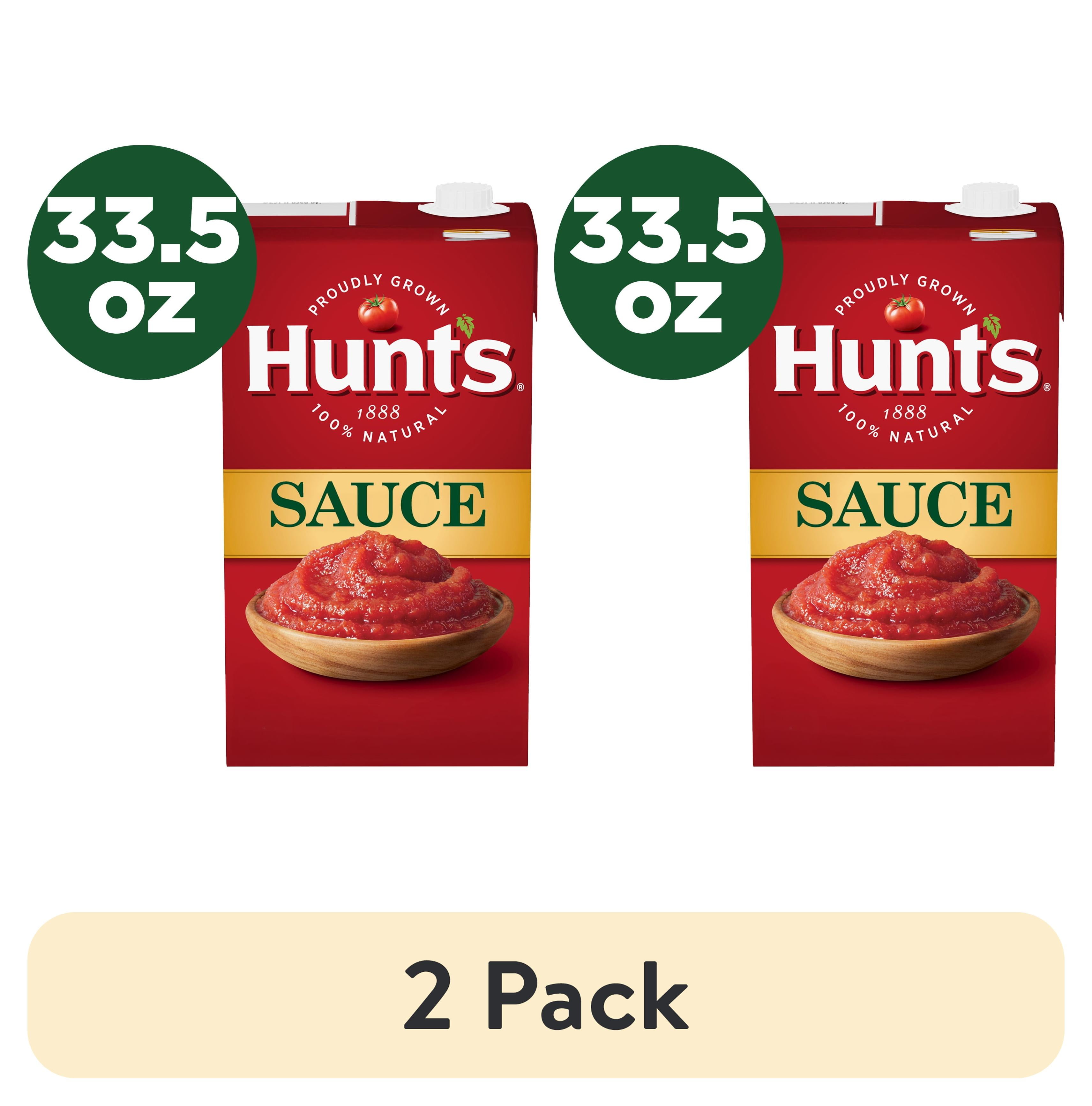 (2 pack) Hunt’s Tomato Sauce, Perfect for Chili & Soups, 33.5 oz ...